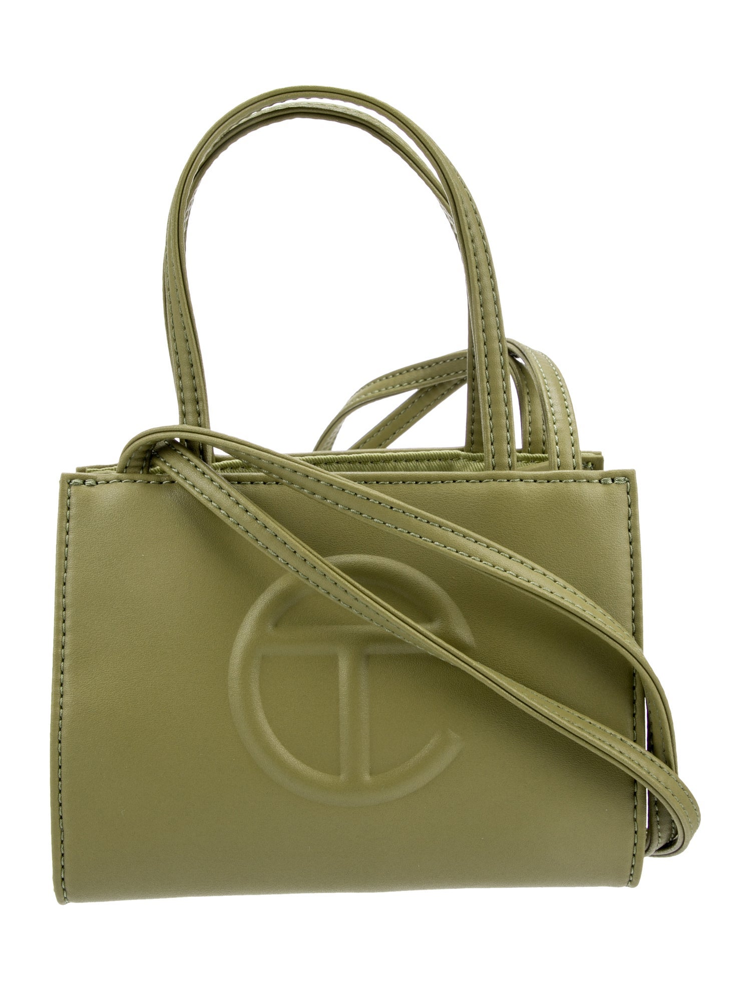 Telfar Vegan Leather Shoulder Bag - Green Crossbody Bags, Handbags ...