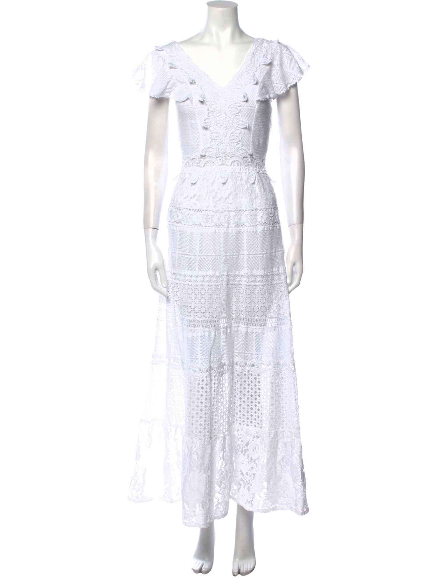 Temptation Positano V-Neck Long Dress - White Dresses, Clothing ...
