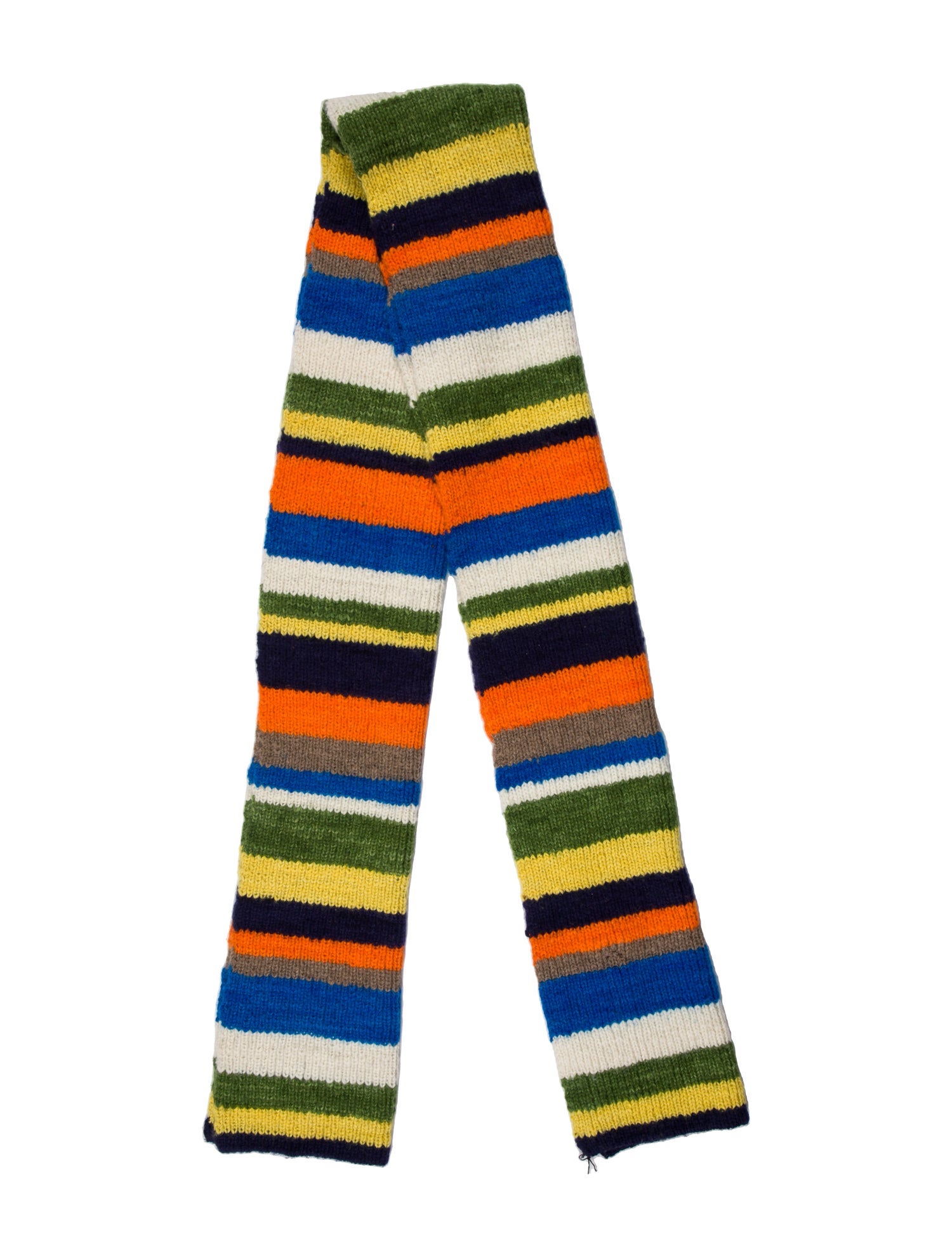 The Elder Statesman Striped Scarf - White Scarves, Accessories ...