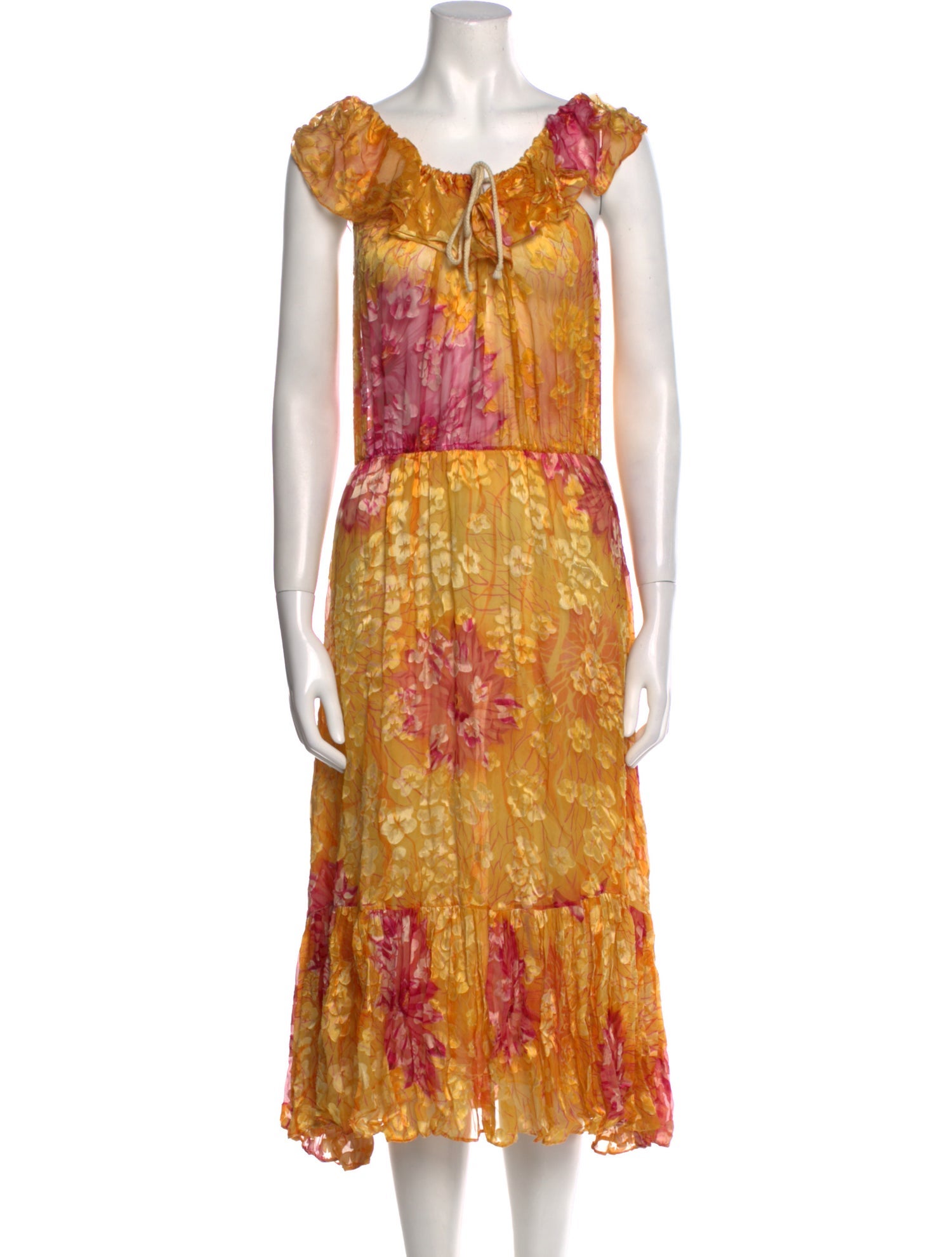 Tracy Feith Vintage Long Dress - Yellow Dresses, Clothing - WTF20226 ...