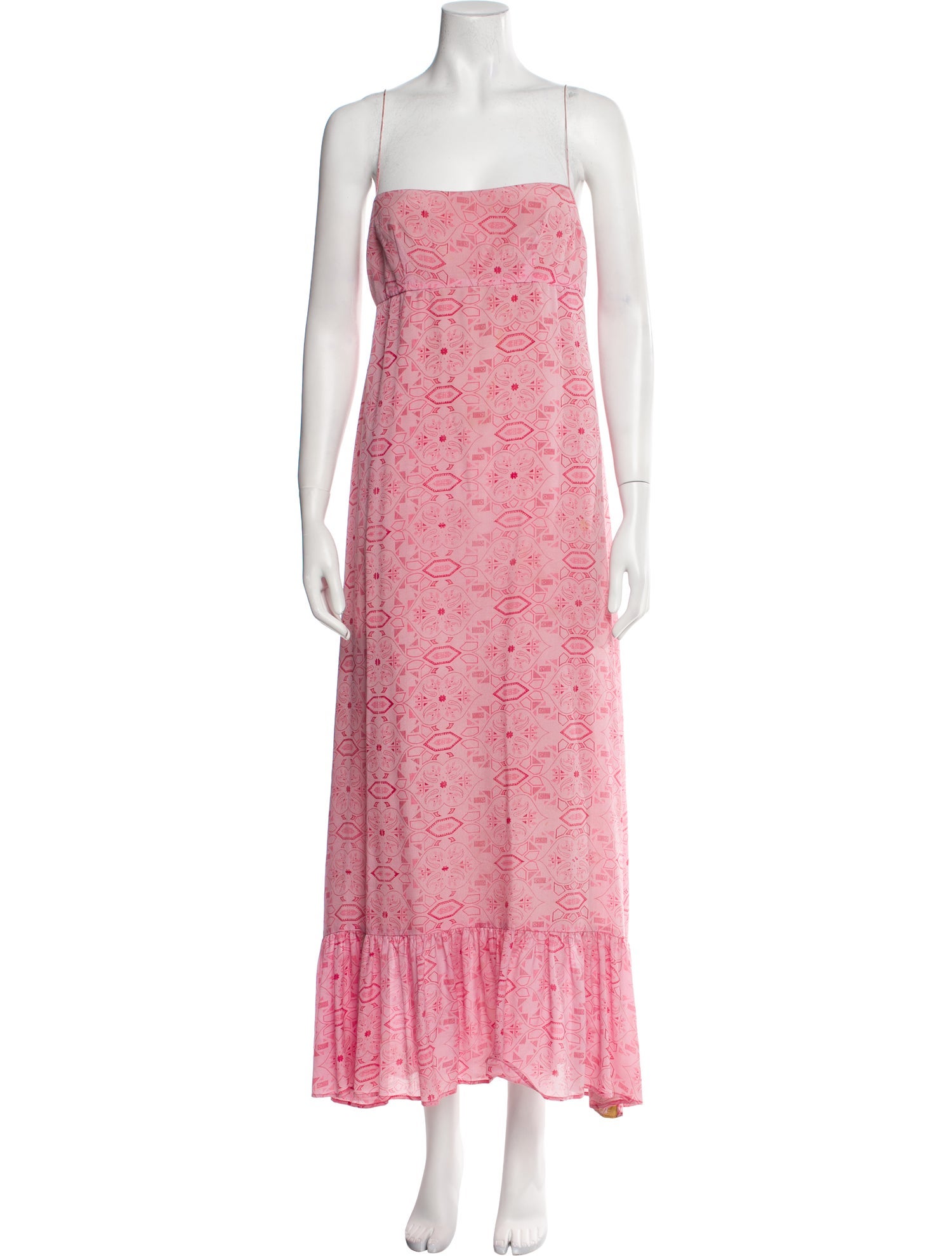 Tracy Feith Silk Long Dress - Pink Dresses, Clothing - WTF20355 | The ...