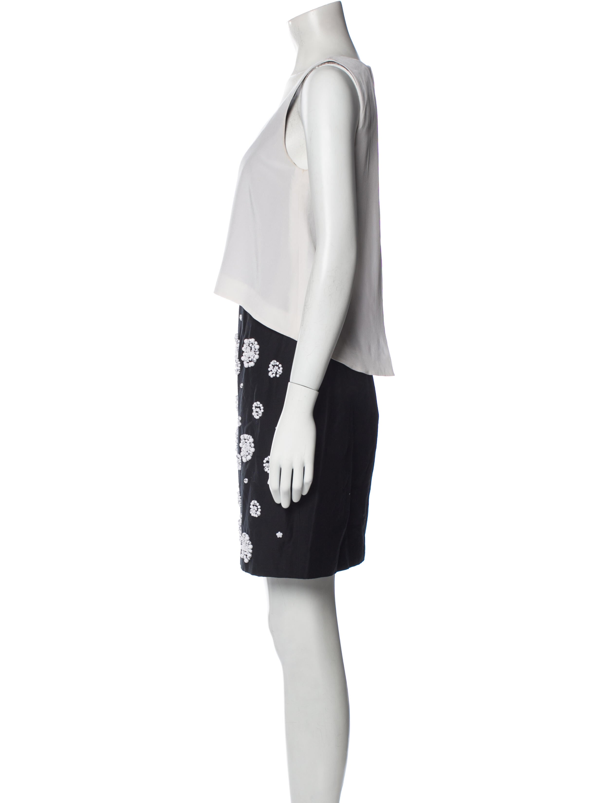 Tibi Semi-Sheer Sleeveless Dress - White Dresses, Clothing - WTI34529 ...