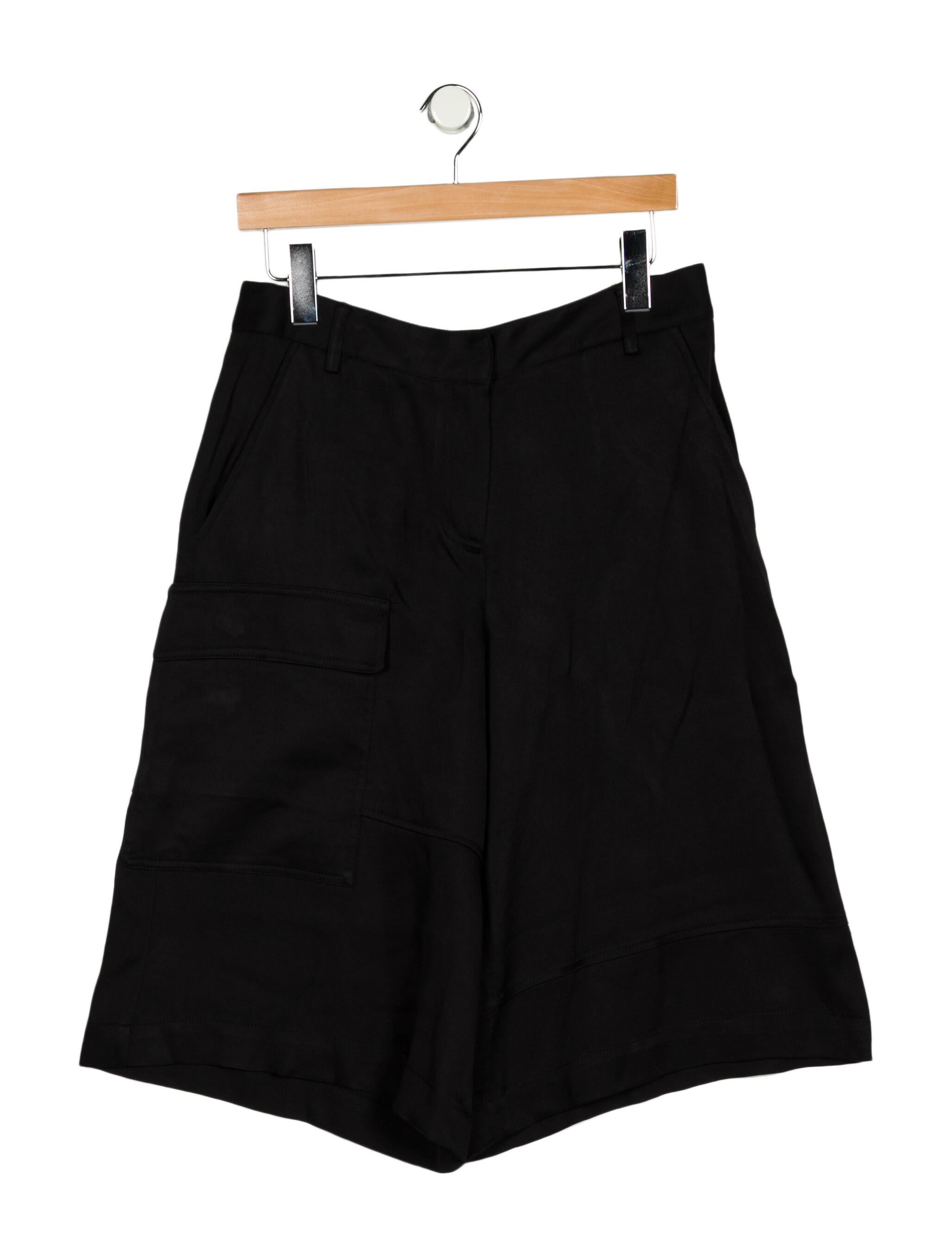 Tibi Knee-Length Shorts w/ Tags - Black, 11.75" Rise Shorts, Clothing ...