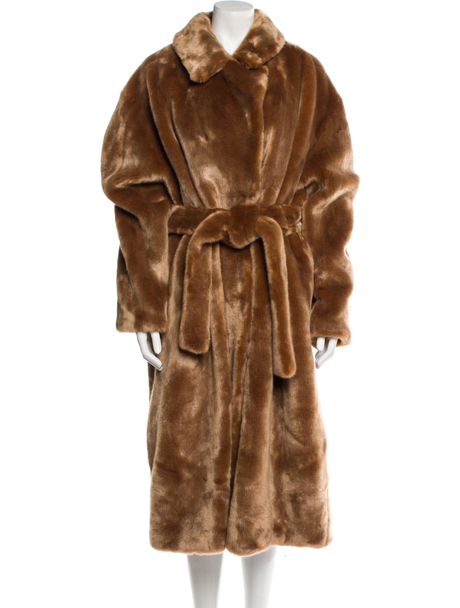 Tibi Faux Fur Coat - Brown Coats, Clothing - WTI145504 | The RealReal