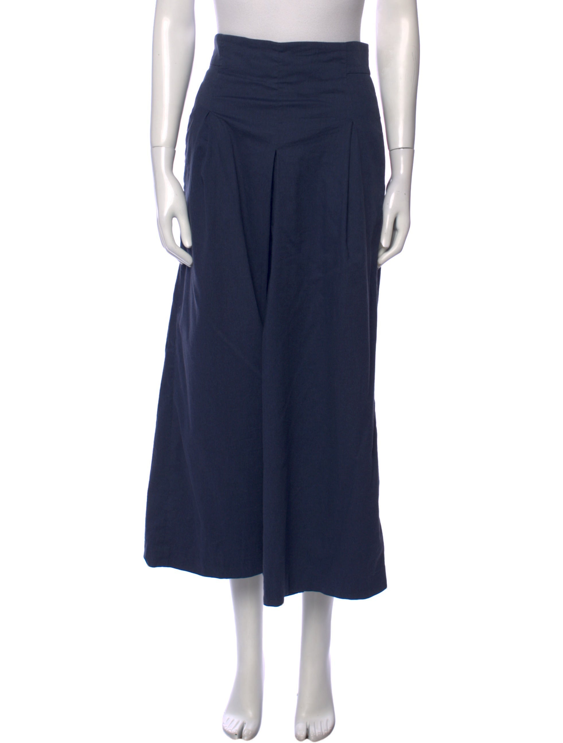 Tibi Wide Leg Pants - Blue, 15.25" Rise Pants, Clothing - WTI147140 ...