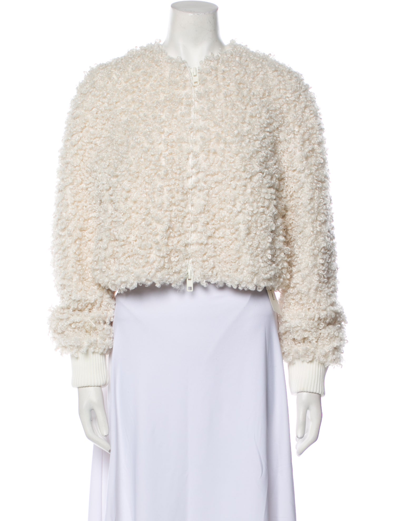 Tibi Faux Fur Jacket w/ Tags - Neutrals Jackets, Clothing - WTI161980 ...