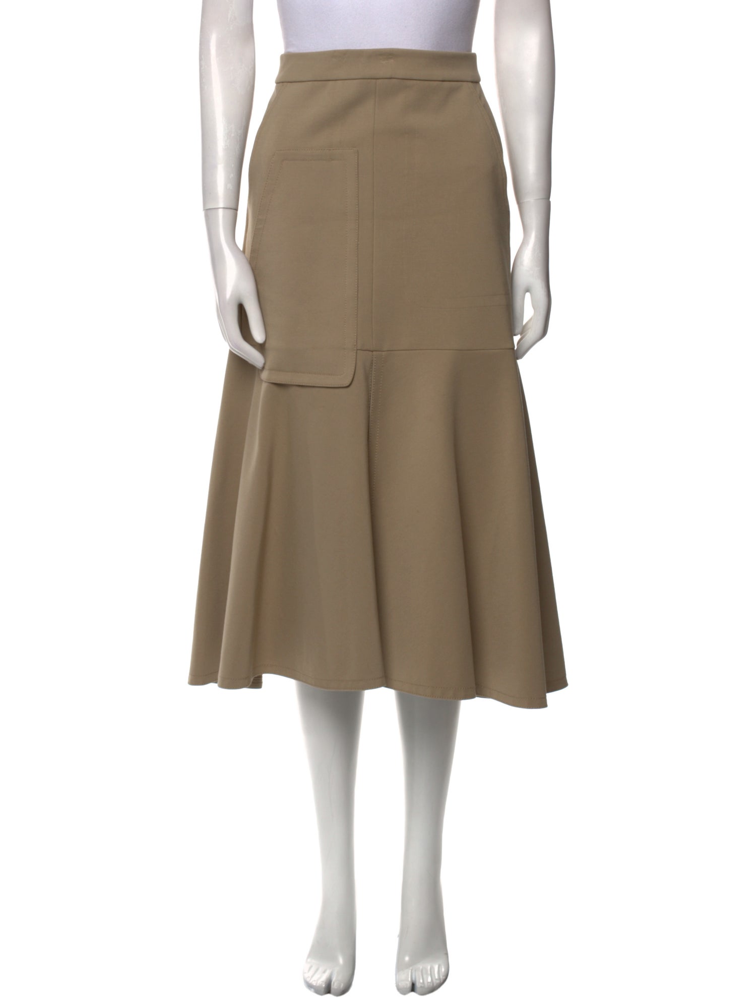 Tibi Midi Length Skirt - Brown Skirts, Clothing - WTI174321 | The RealReal