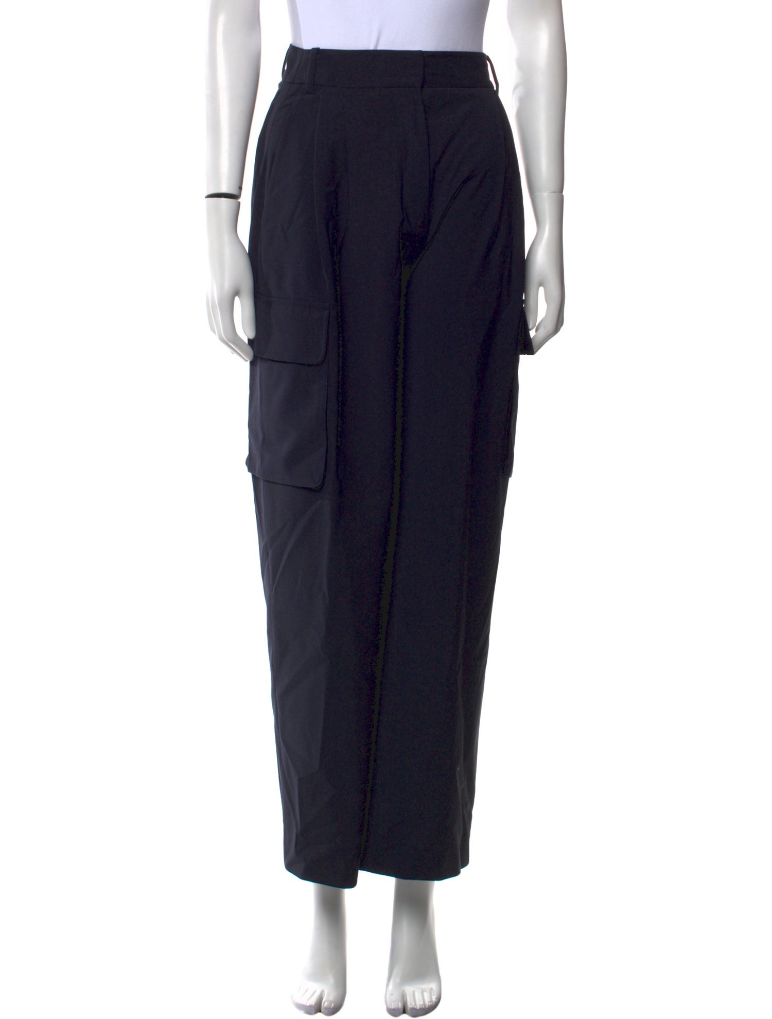 Tibi Wide Leg Pants - Blue, 15" Rise Pants, Clothing - WTI196089 | The ...