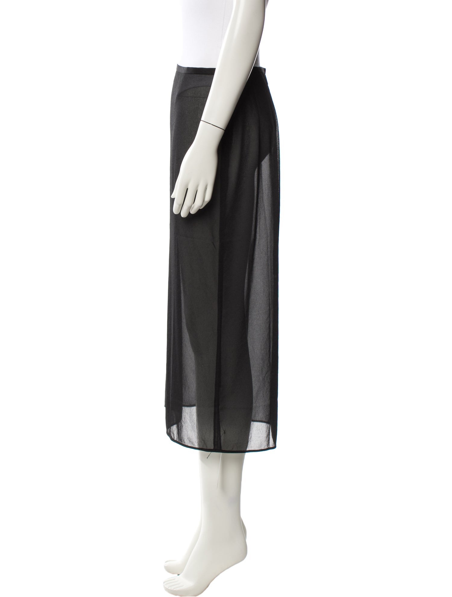 St. John Tweed Pattern Knee-Length Skirt - Black Skirts, Clothing ...