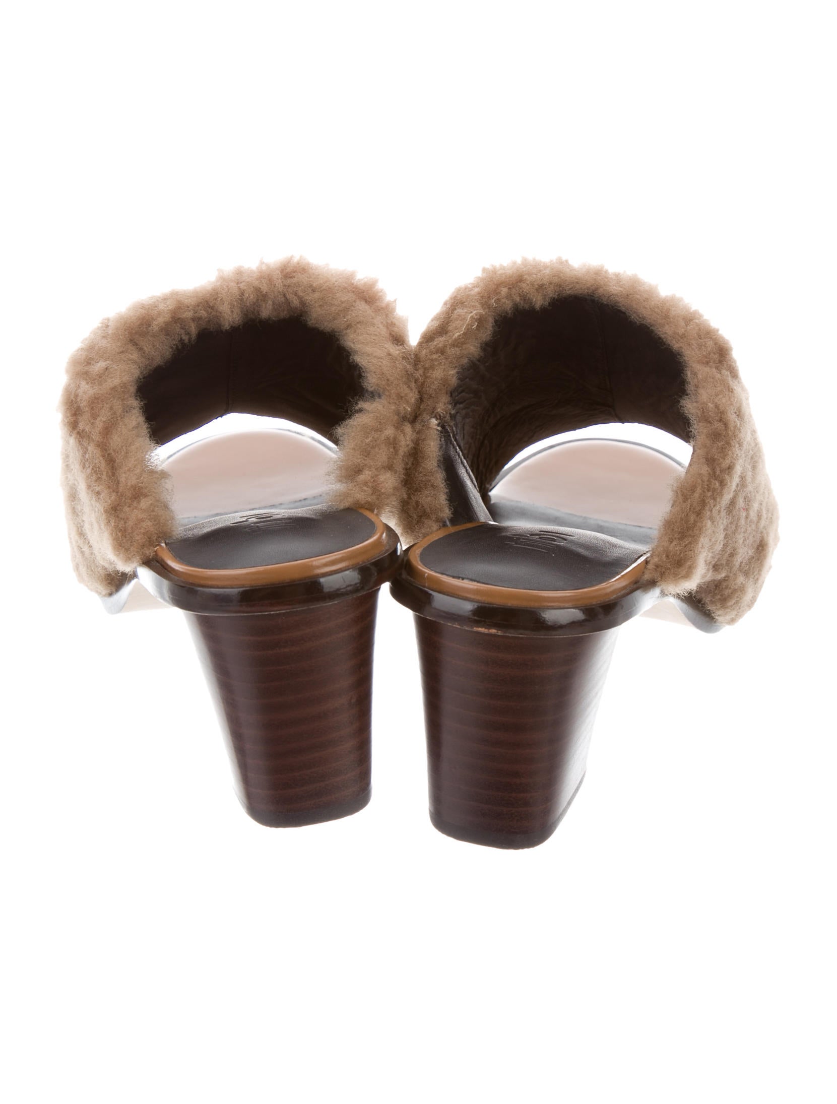 Tibi Boni Shearling Slide Sandals - Shoes - WTI35411 | The RealReal