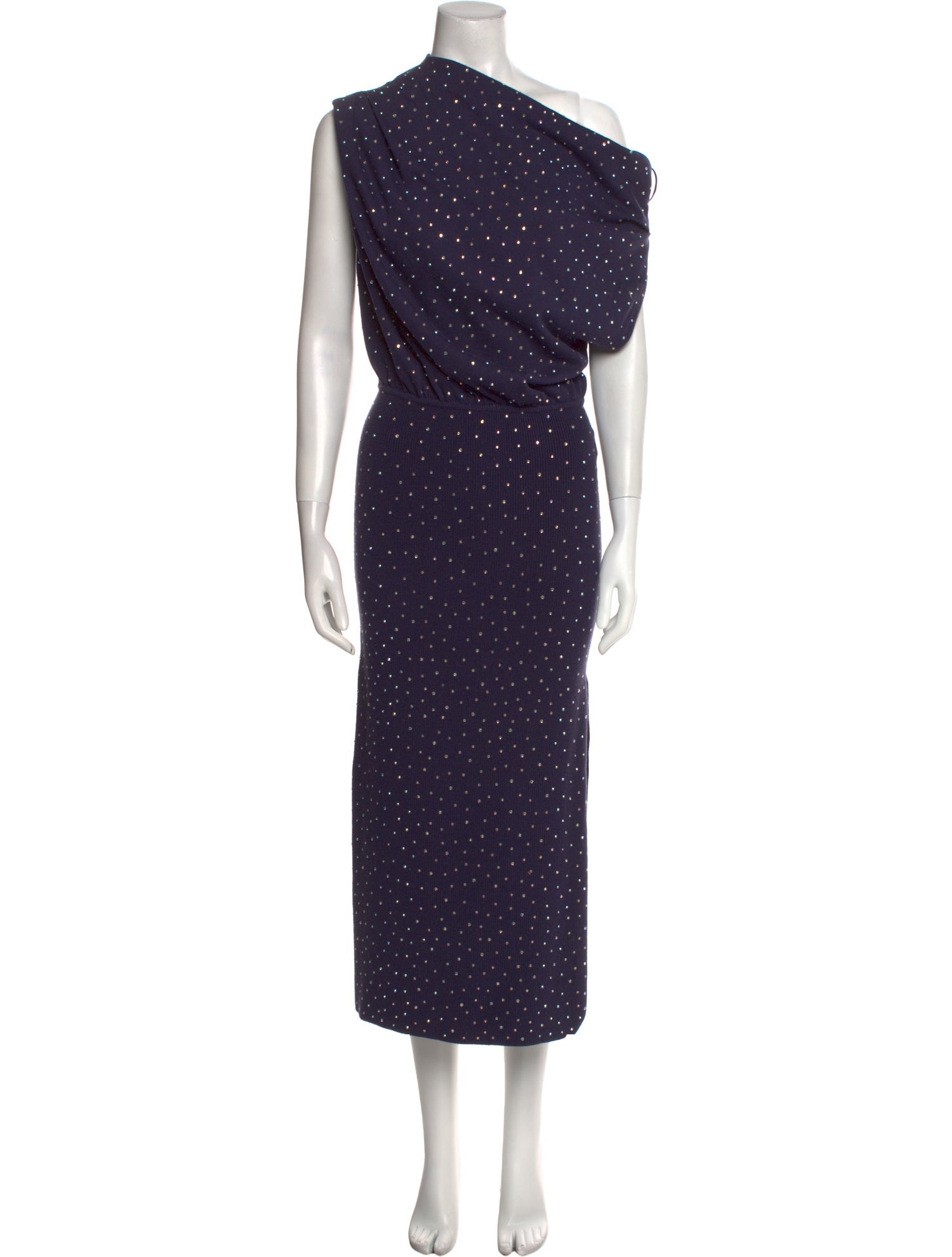 The Sei Polka Dot Print Long Dress - Blue Dresses, Clothing ...