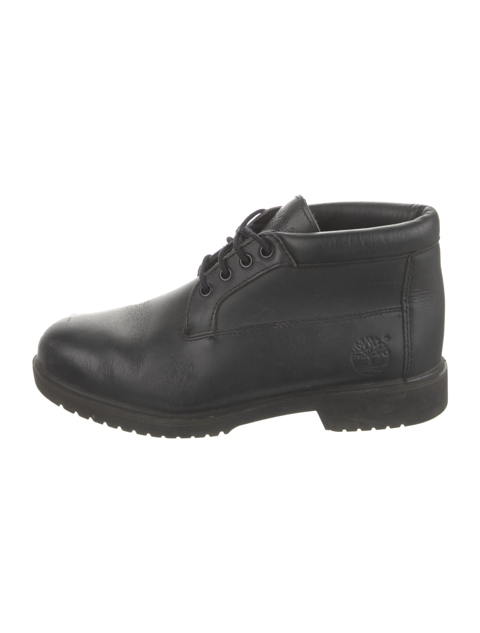 Timberland Leather Lace-Up Boots - Black Boots, Shoes - WTIMB22033 ...