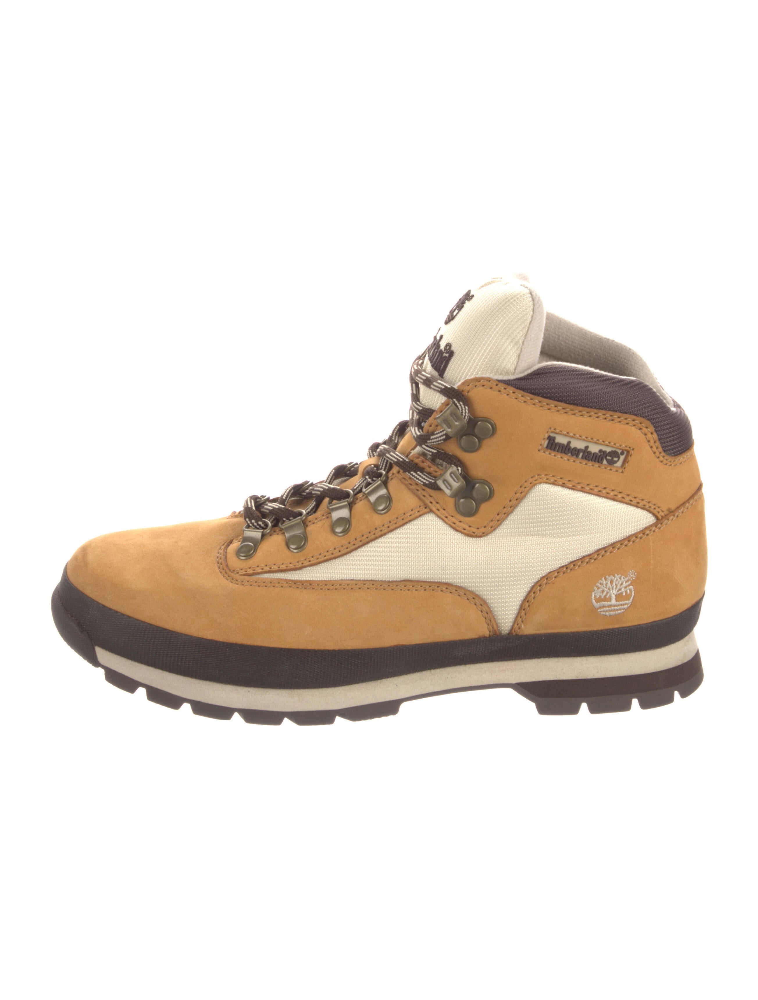 Timberland Nubuck Colorblock Pattern Hiking Boots - Brown Boots, Shoes ...