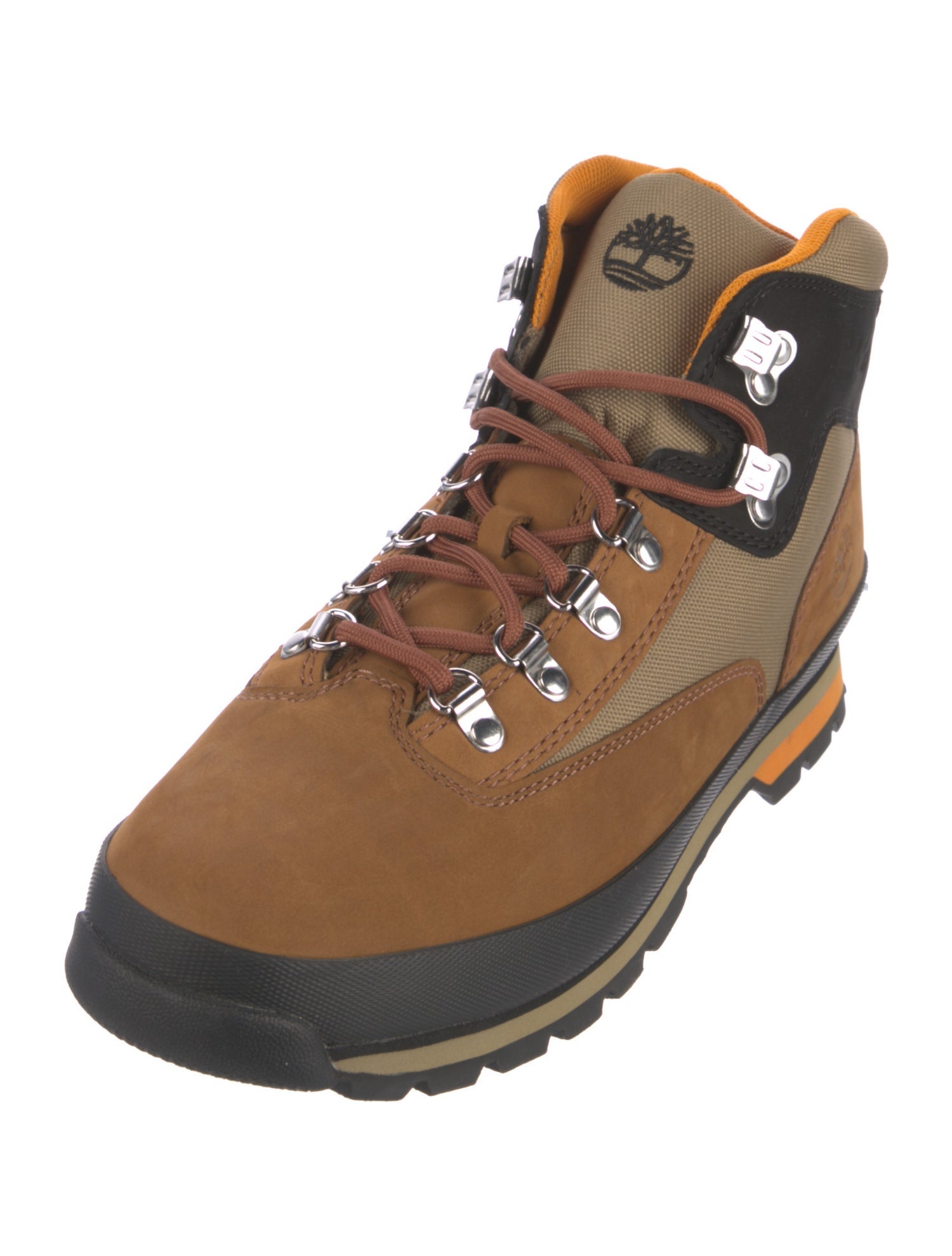 Timberland Nubuck Colorblock Pattern Lace-Up Boots - Yellow Boots ...