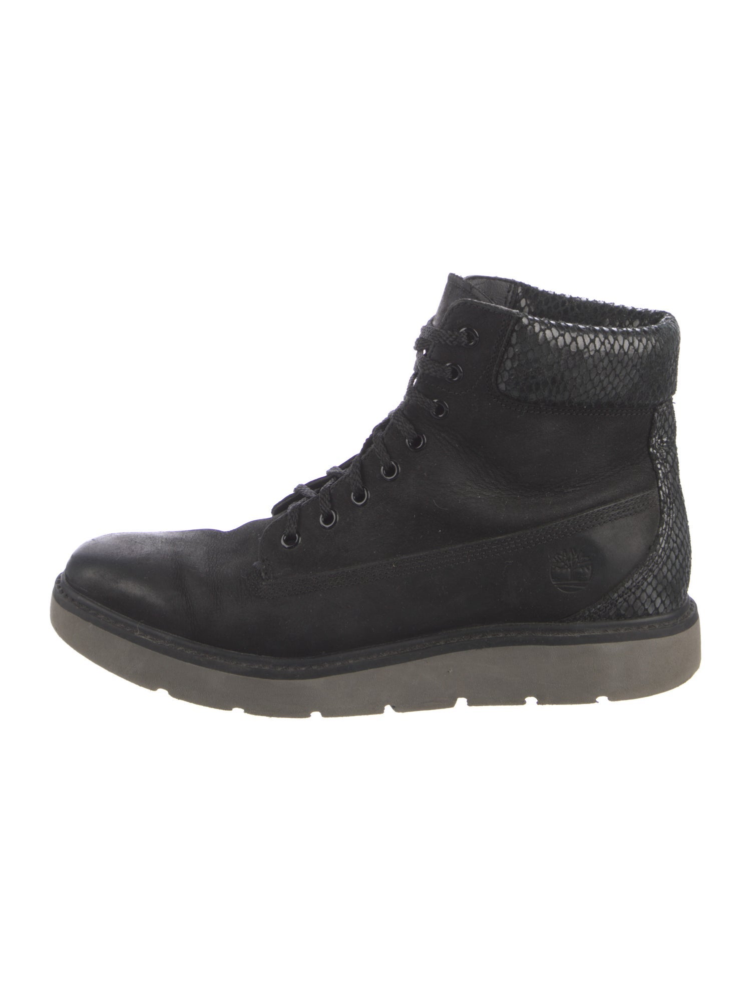 Timberland Suede Lace-Up Boots - Black Boots, Shoes - WTIMB26618 | The ...
