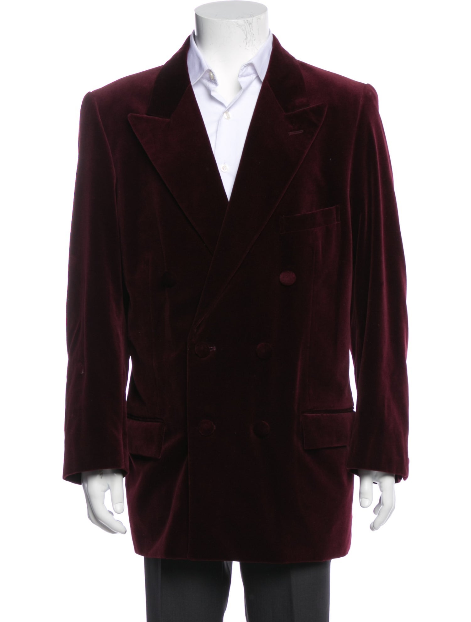 The J. Peterman Co. Blazer - Burgundy Suiting, Clothing - WTJPC20103 ...
