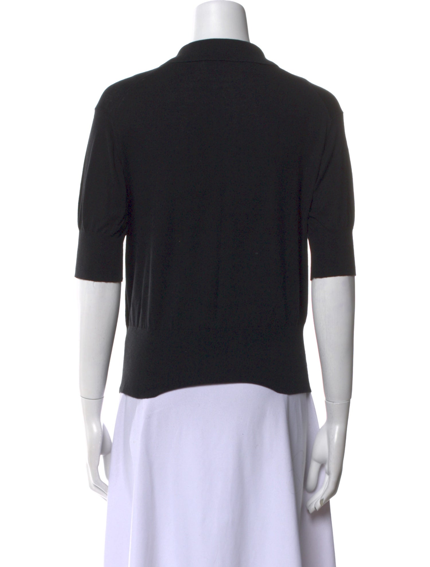 Tank Air Silk Short Sleeve Polo - Black Tops, Clothing - WTKAI20342 ...