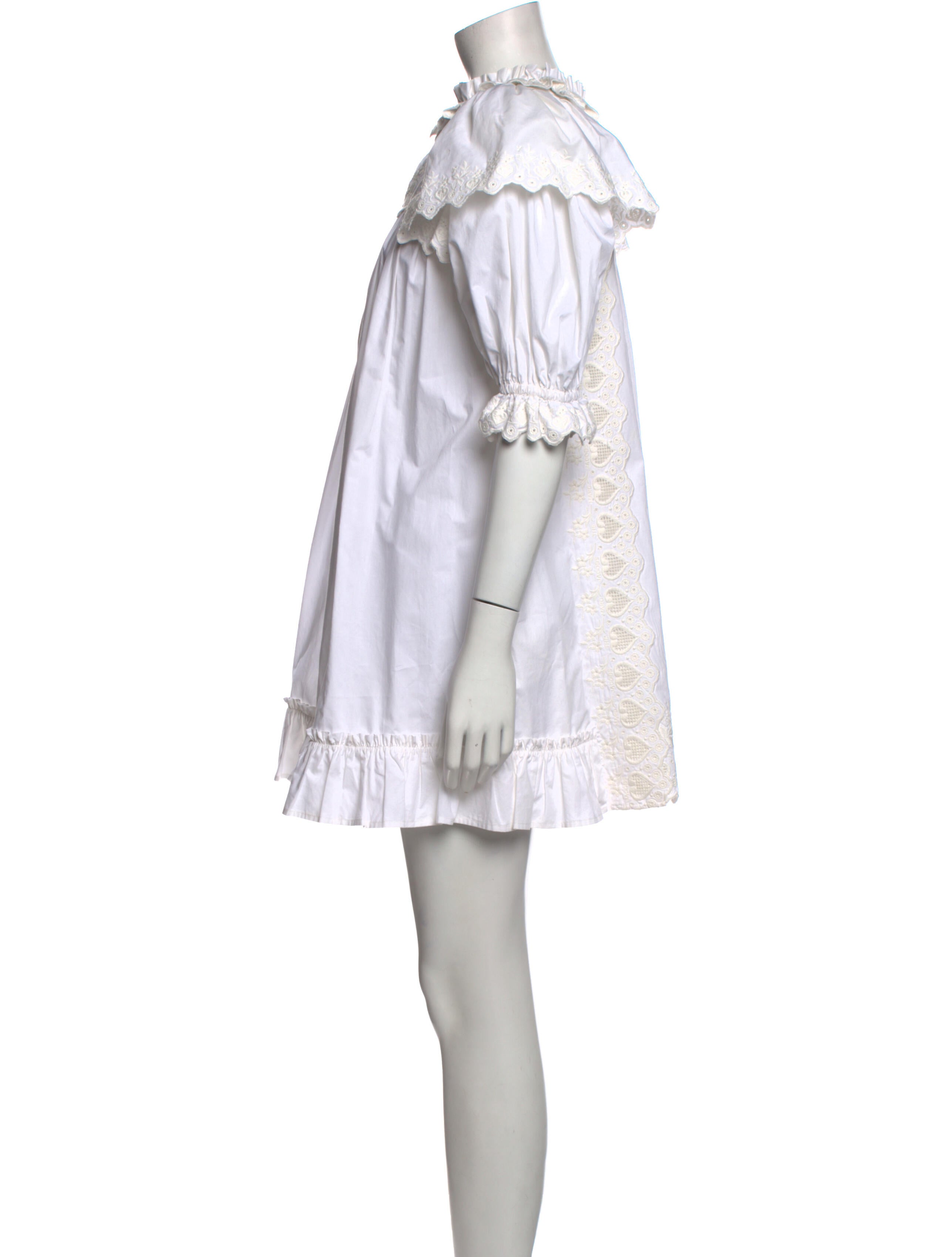 The Marc Jacobs The Victorian Smock Mini Dress - White Dresses ...