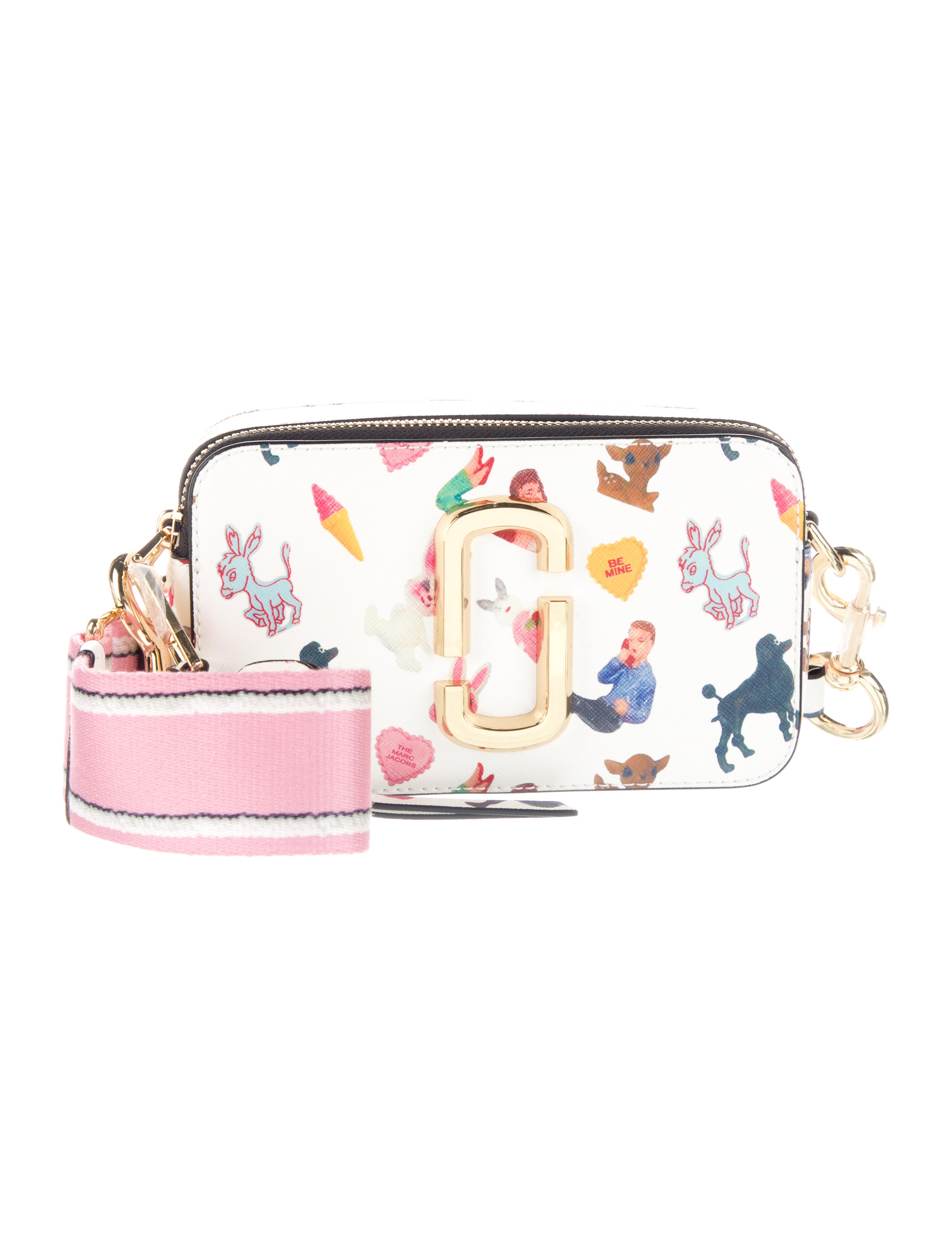 The Marc Jacobs Pattern Coated Canvas Crossbody Bag w/ Tags - White ...