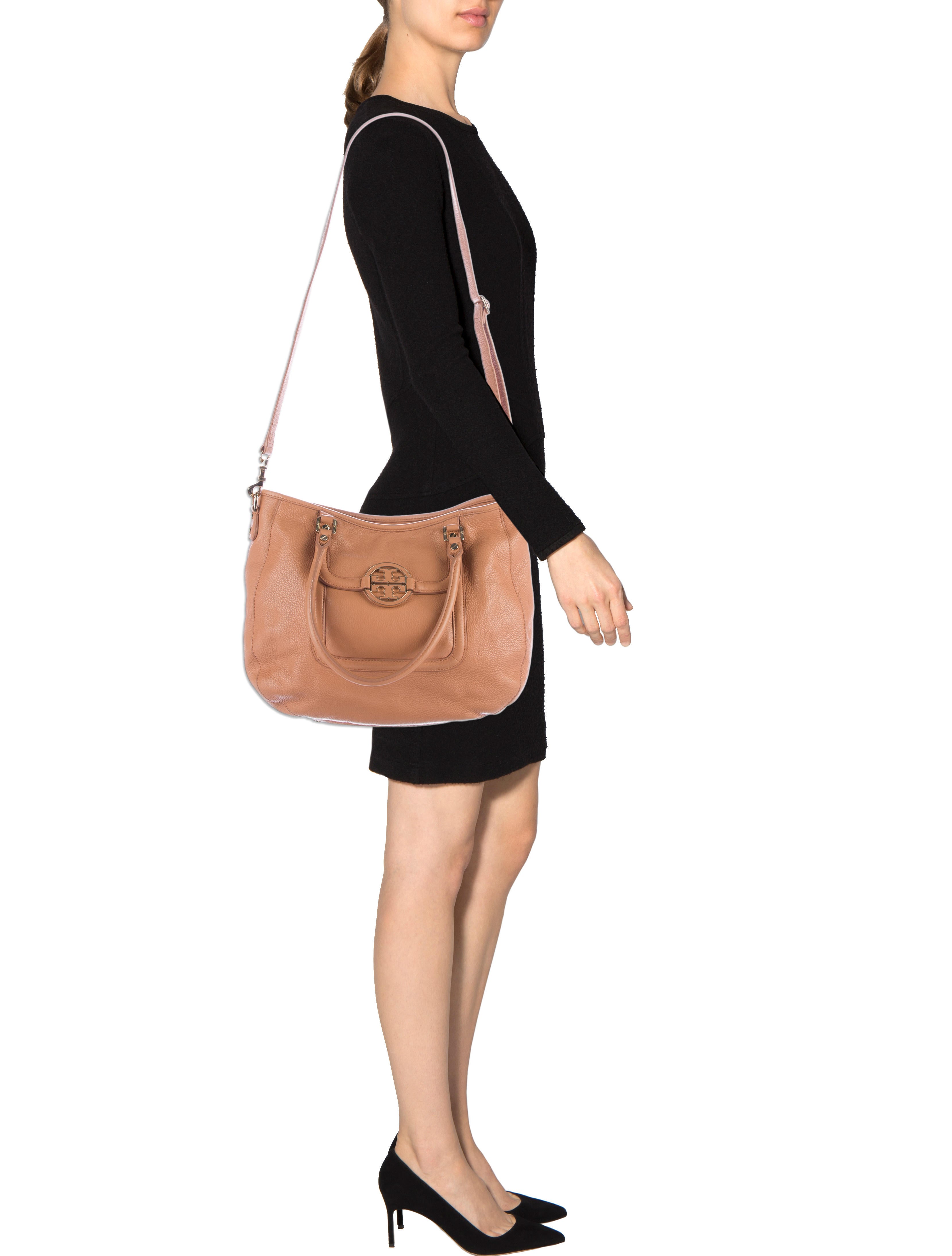 Tory Burch Leather Amanda Satchel - Brown Satchels, Handbags ...