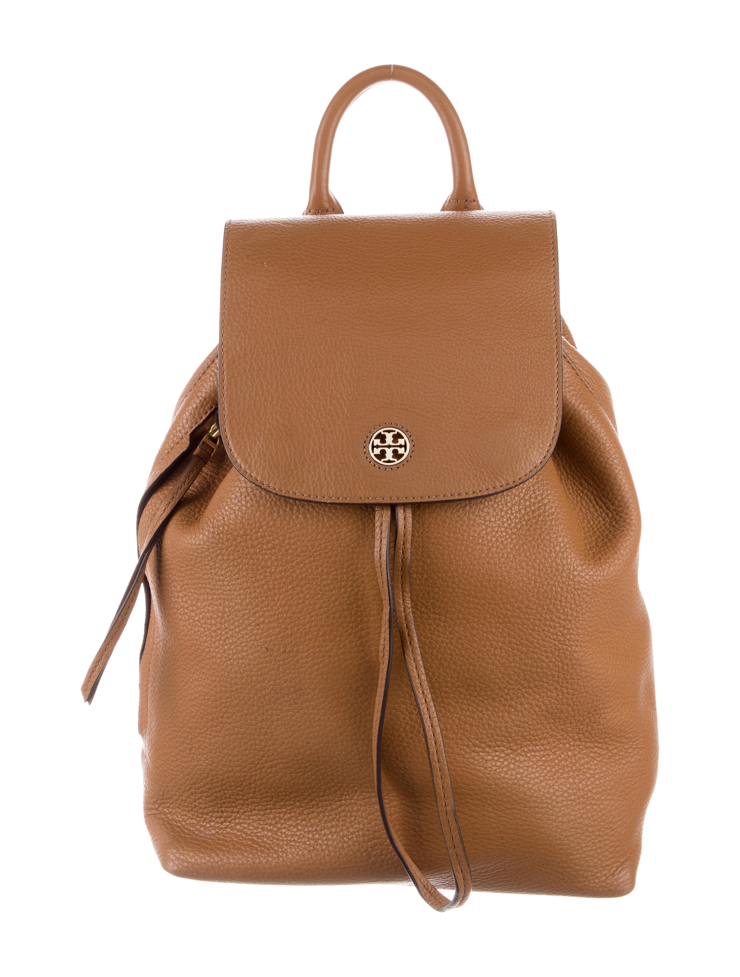 Tory Burch Whipstitch Logo Mini Backpack - Brown Backpacks, Handbags ...