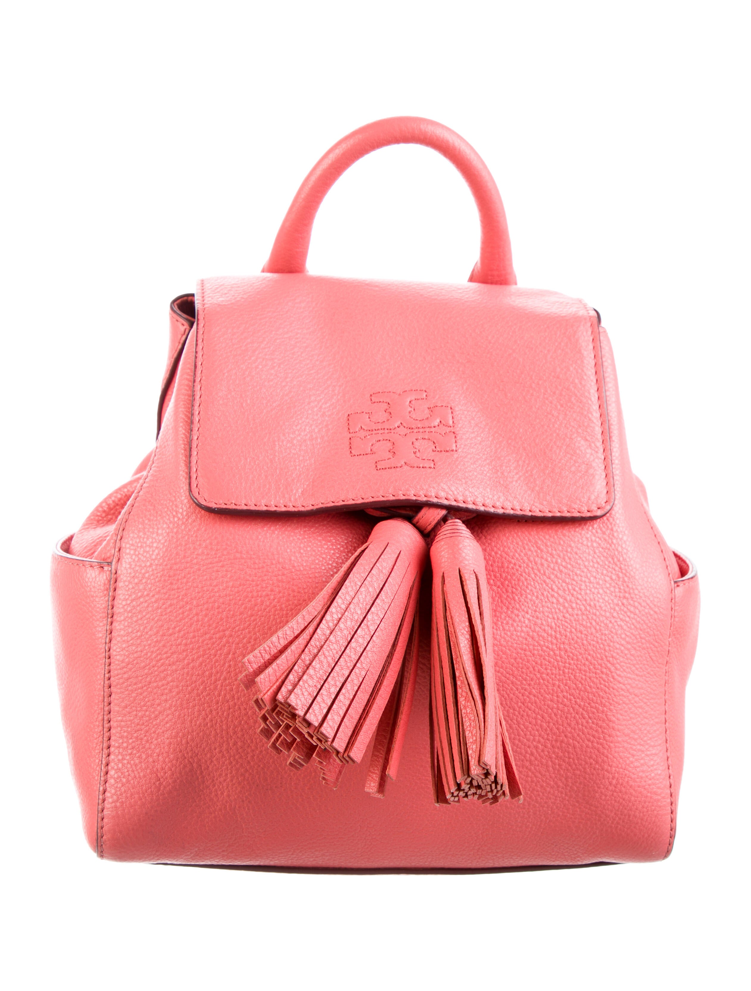 Tory Burch Grained Leather Backpack - Pink Backpacks, Handbags ...