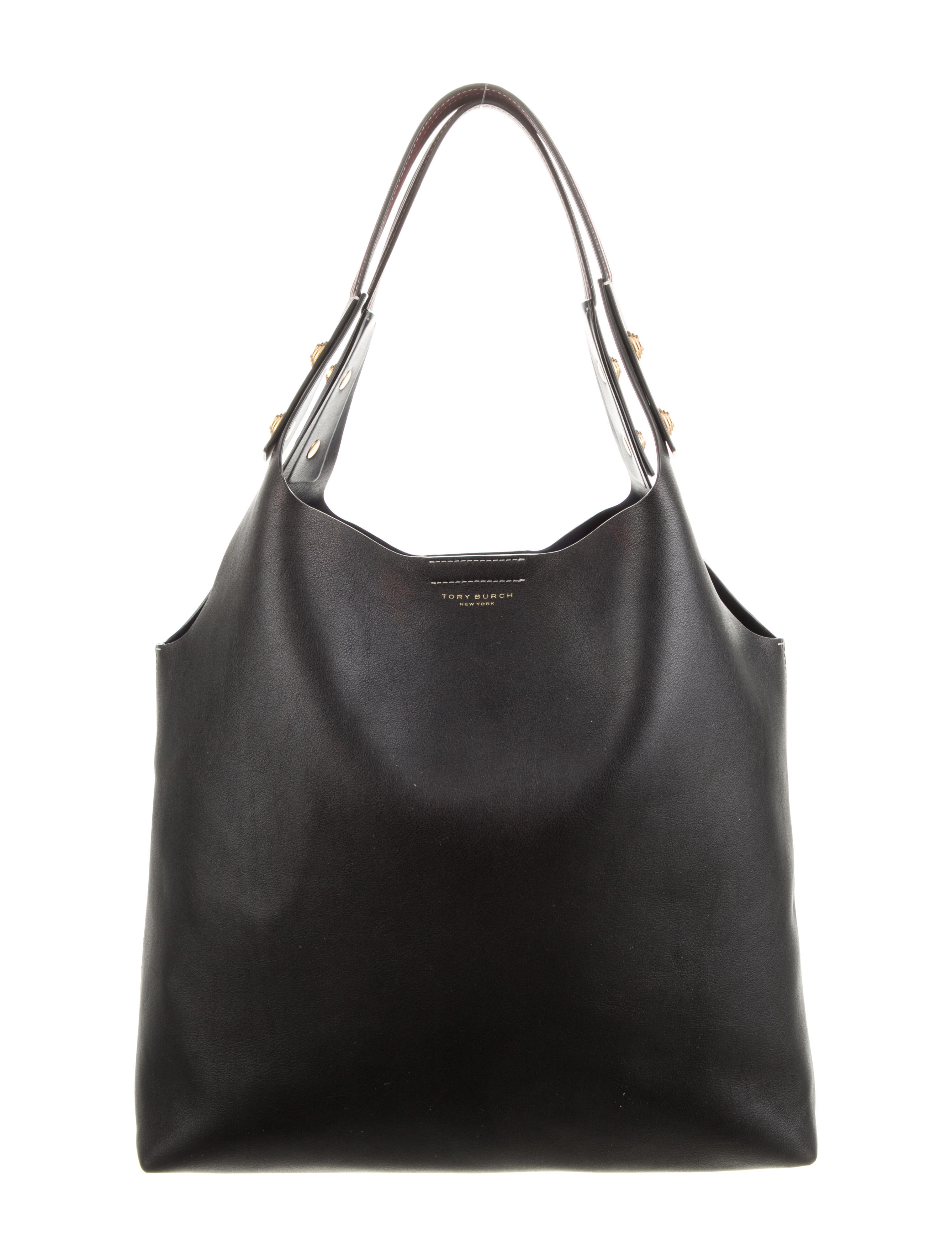 Tory Burch Leather Hobo Bag - Black Hobos, Handbags - WTO470870 | The ...