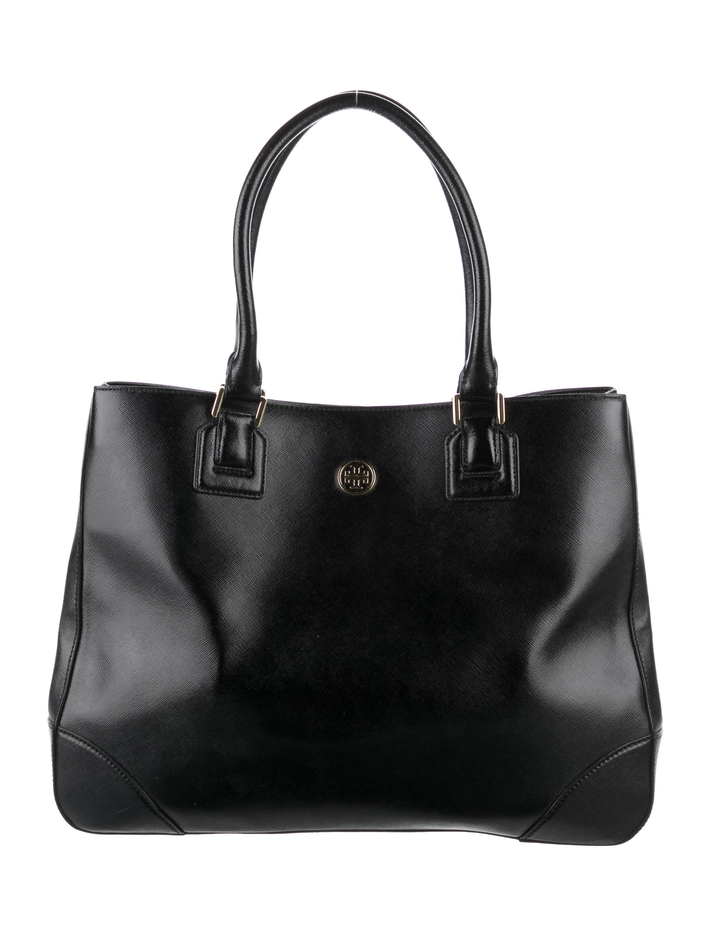Tory Burch Leather Tote Bag - Black Totes, Handbags - WTO476139 | The ...