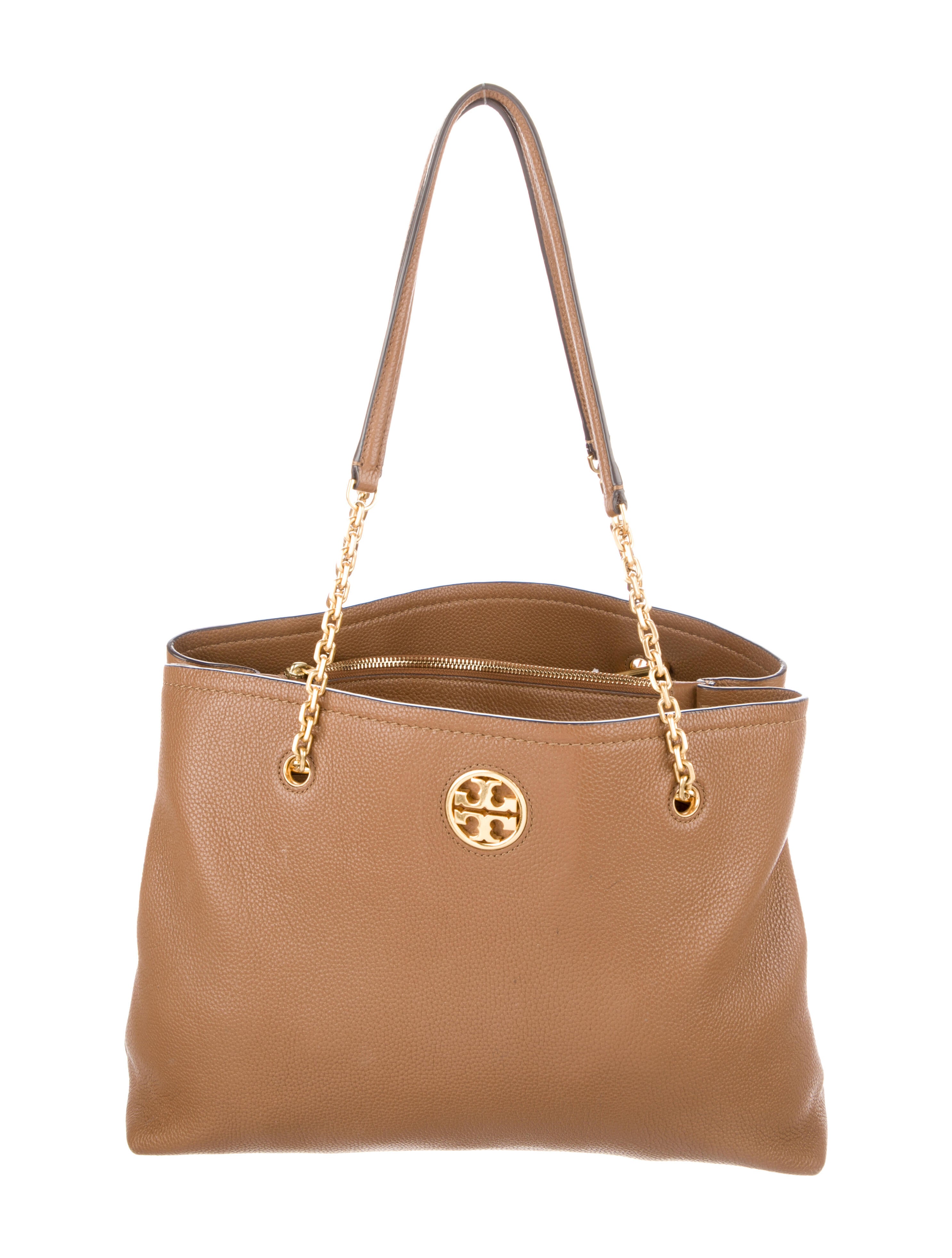 Tory Burch Leather Tote Bag - Brown Totes, Handbags - WTO477292 | The ...