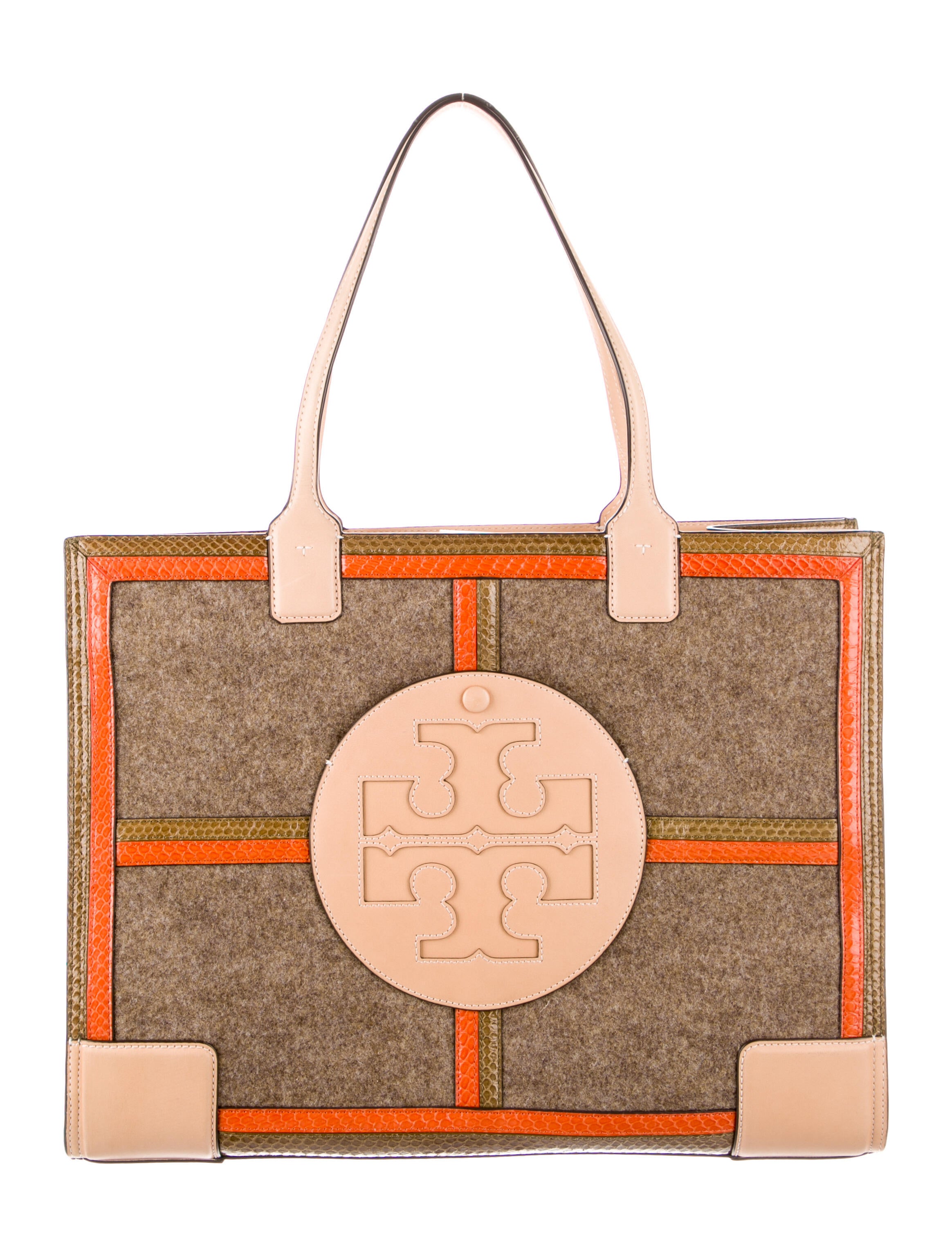 Tory Burch Textured Leather Tote - Brown Totes, Handbags - WTO103556 ...