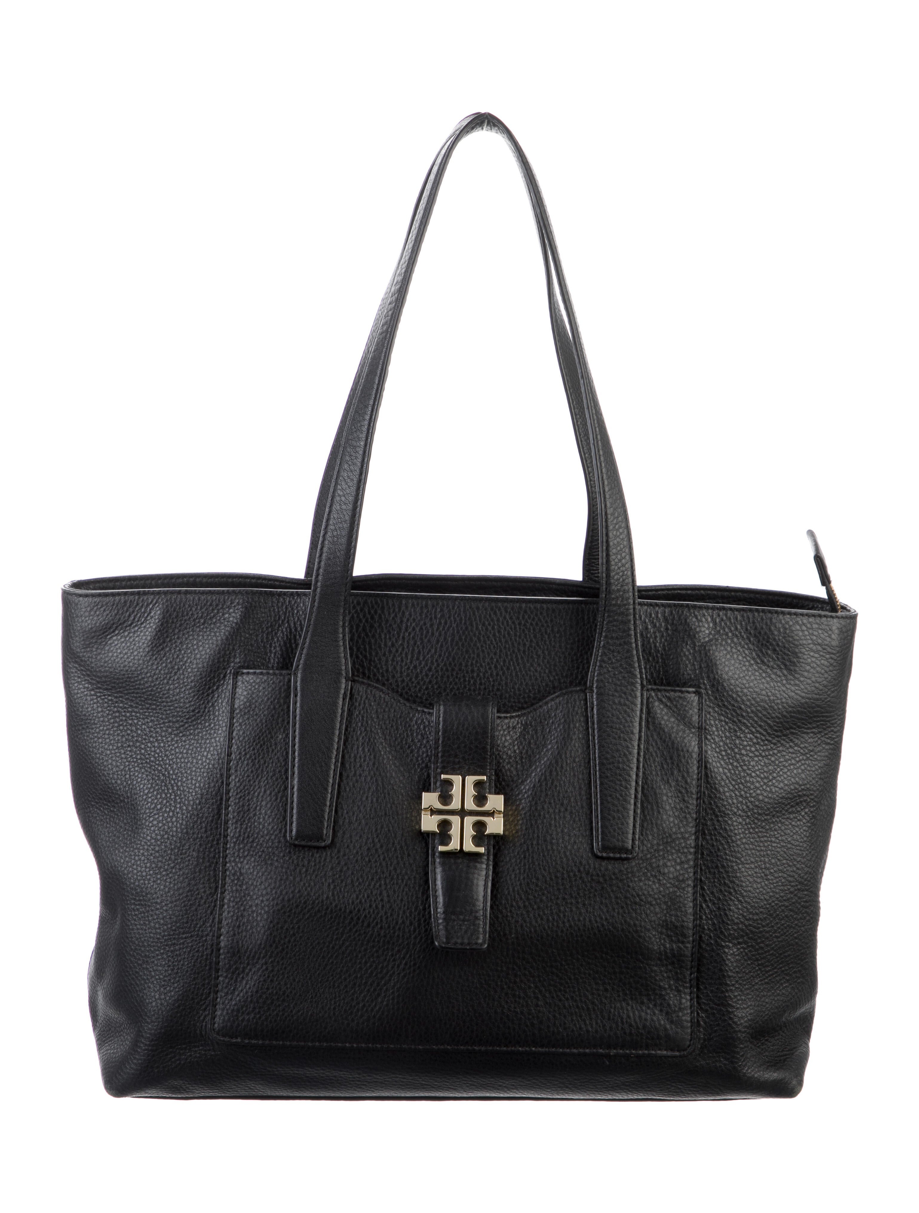 Tory Burch Leather Tote Bag - Black Totes, Handbags - WTO501068 | The ...