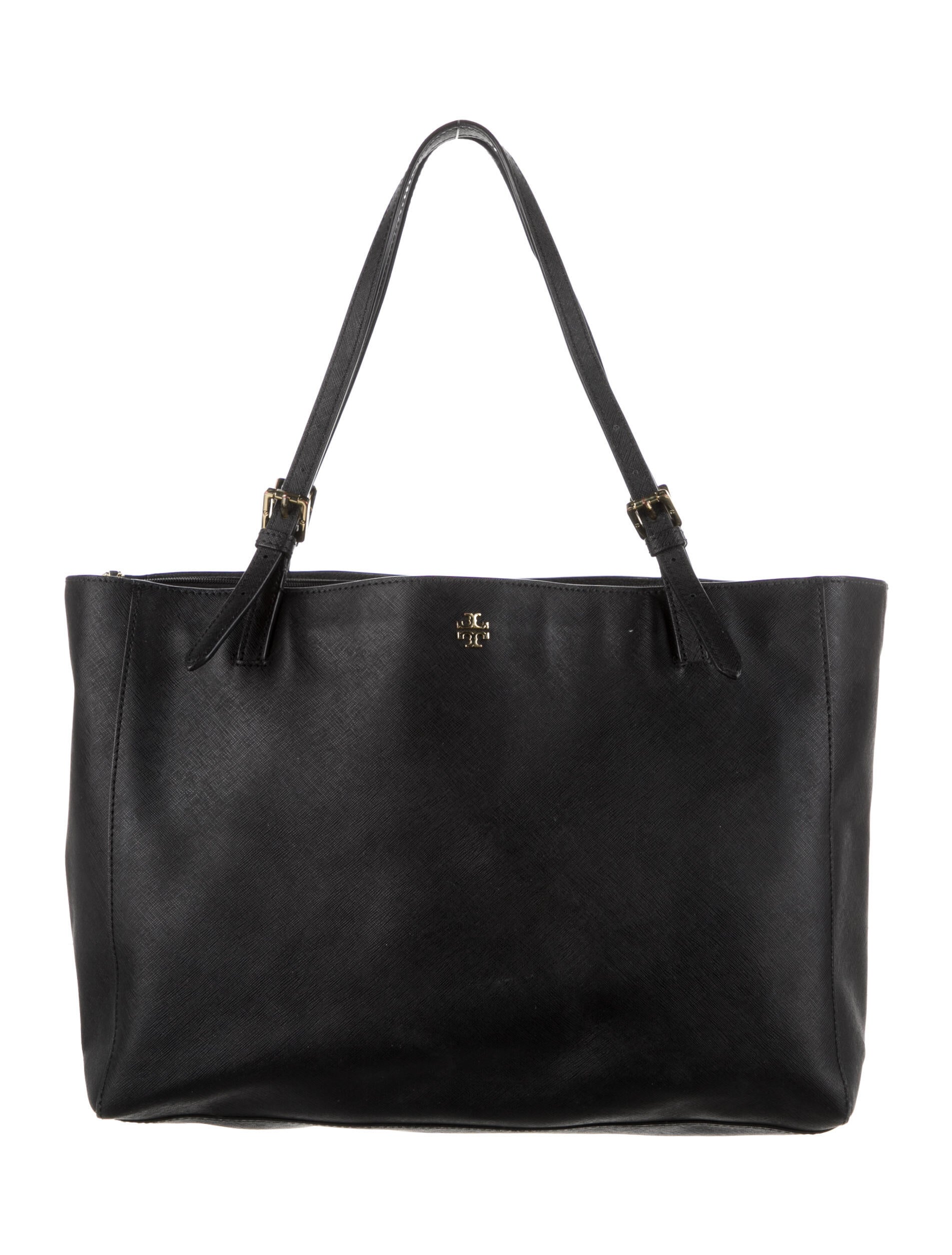 Tory Burch Leather Tote Bag - Black Totes, Handbags - WTO501642 | The ...