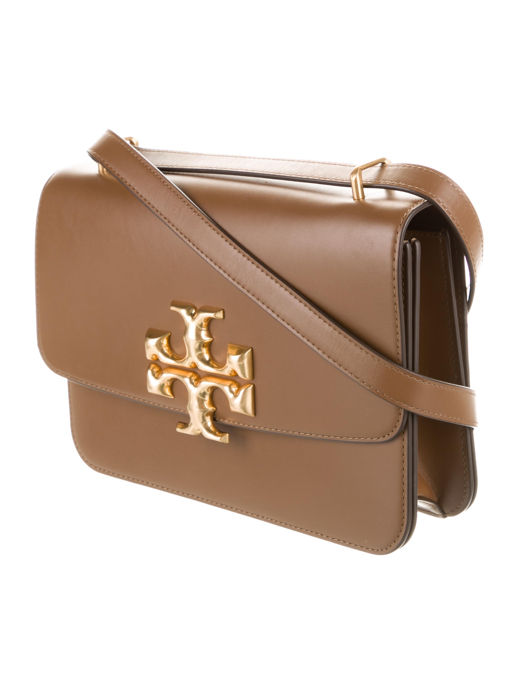 Tory Burch Leather Shoulder Bag - Brown Shoulder Bags, Handbags ...