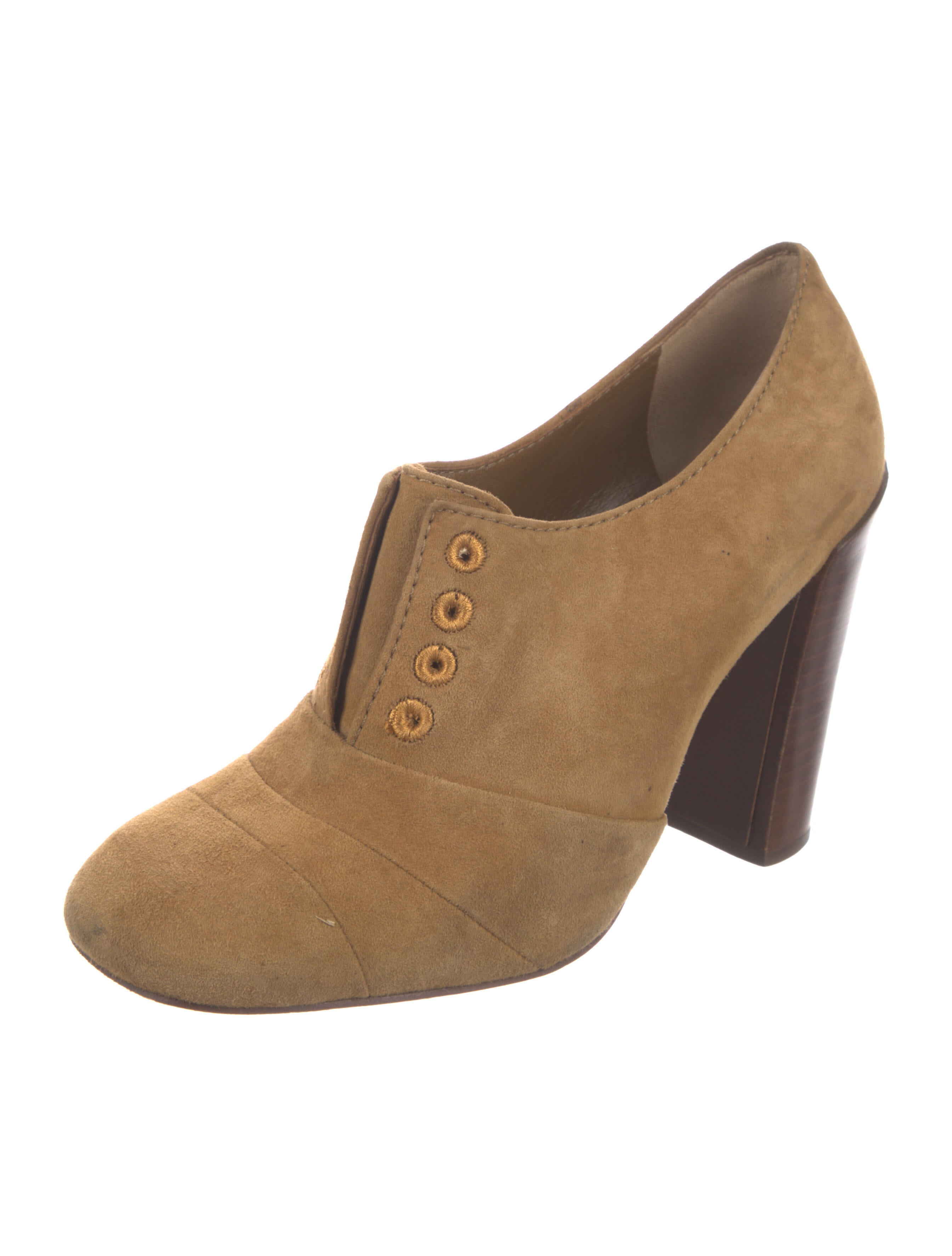 Tory Burch Leticia Peep-Toe Wedge Pumps - Brown Pumps, Shoes ...