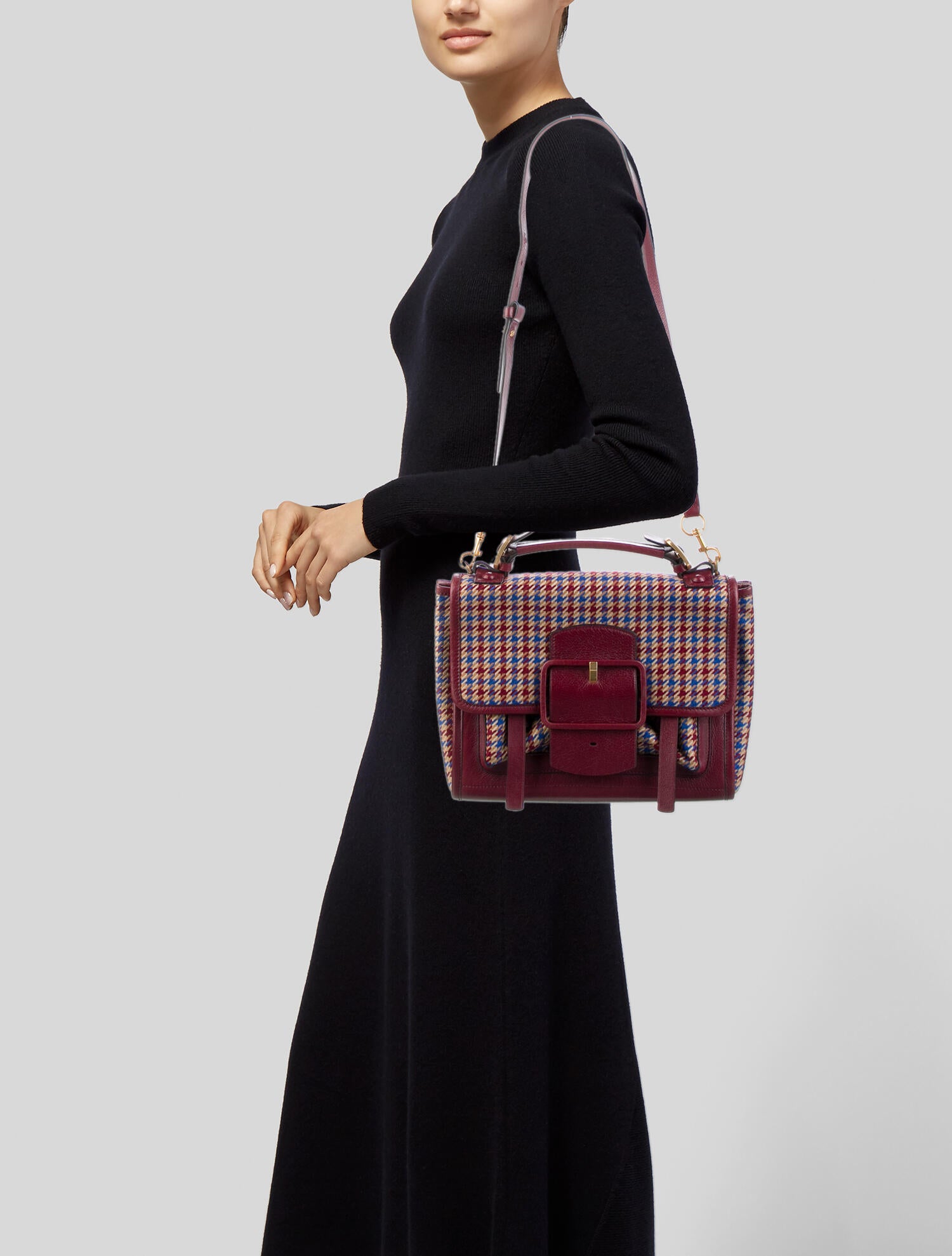 Prada Woven Madras Bag - Blue Satchels, Handbags - PRA123552 | The RealReal