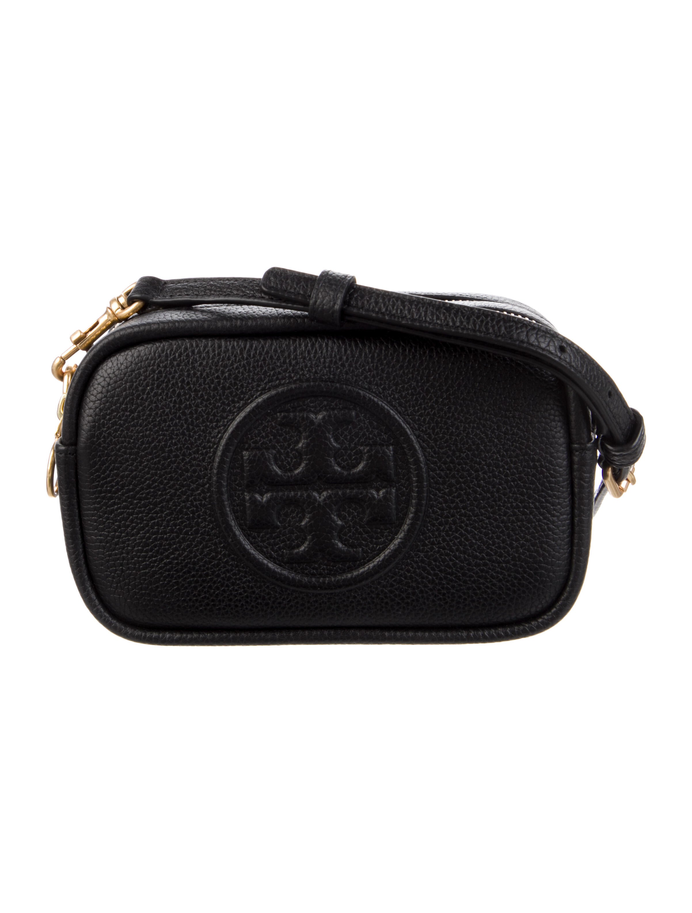 Tory Burch Grained Leather Crossbody Bag w/ Tags - Black Crossbody Bags ...