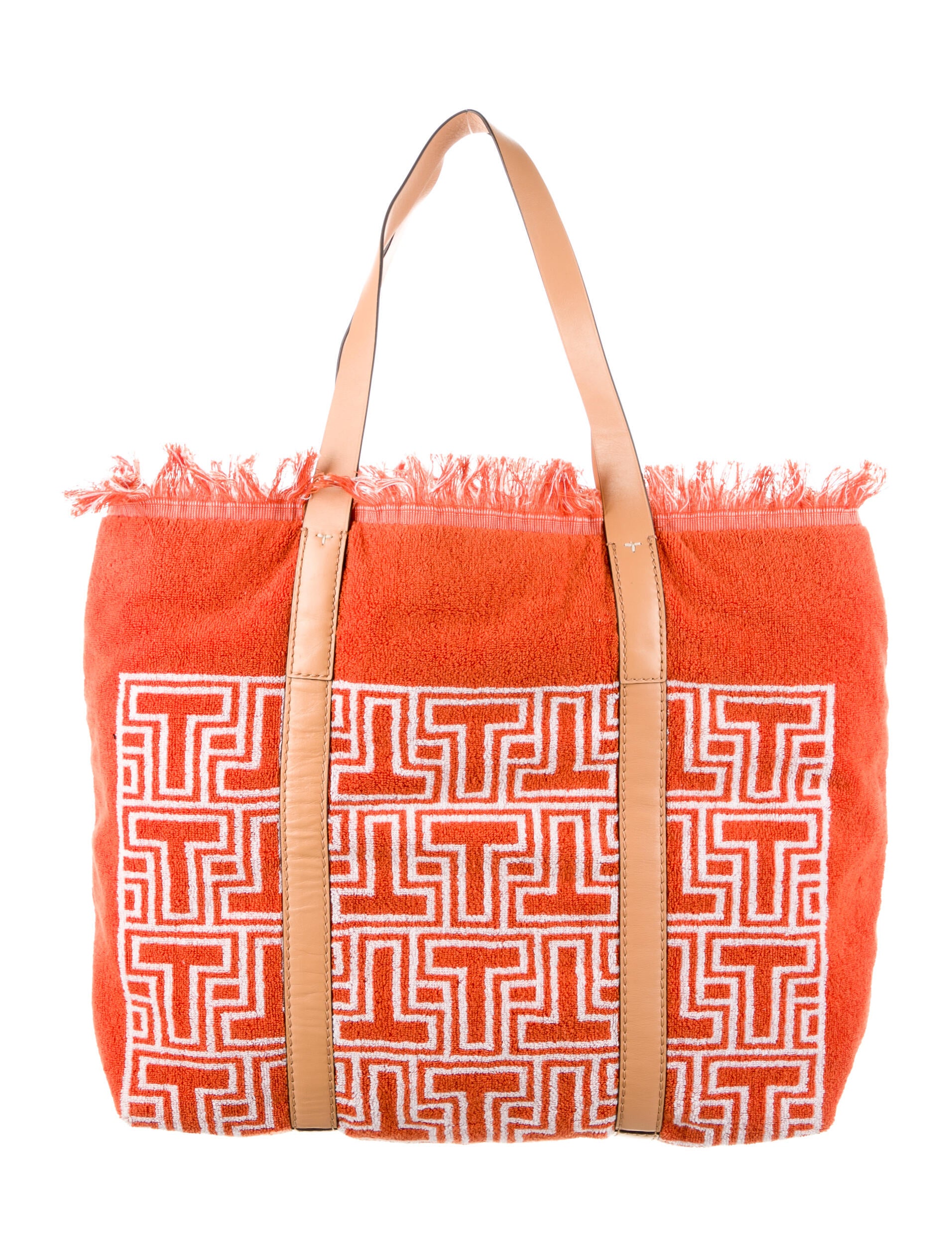 Tory Burch Print Leather Tote Bag - Green Totes, Handbags - WTO463245 ...