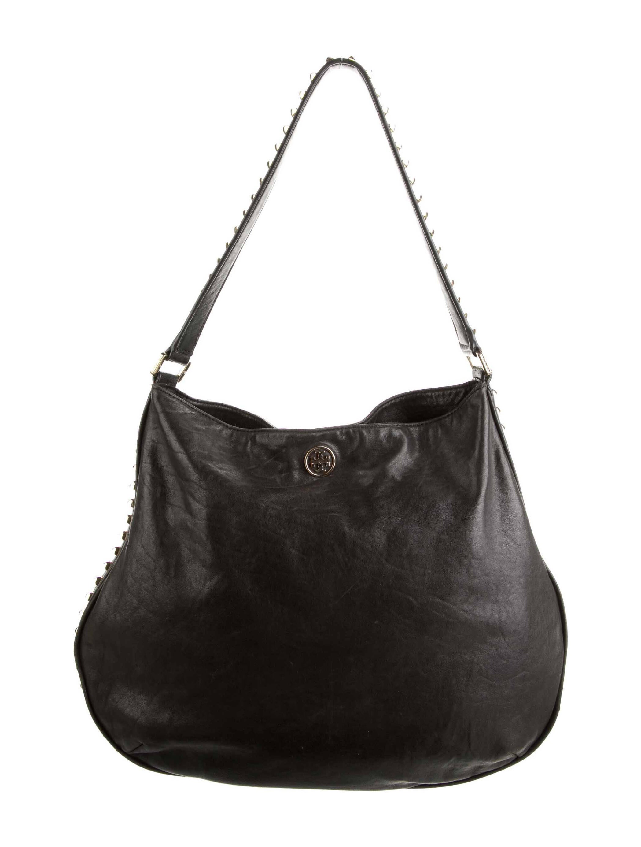 Tory Burch Studded Leather Hobo Bag - Black Hobos, Handbags - WTO518087 ...