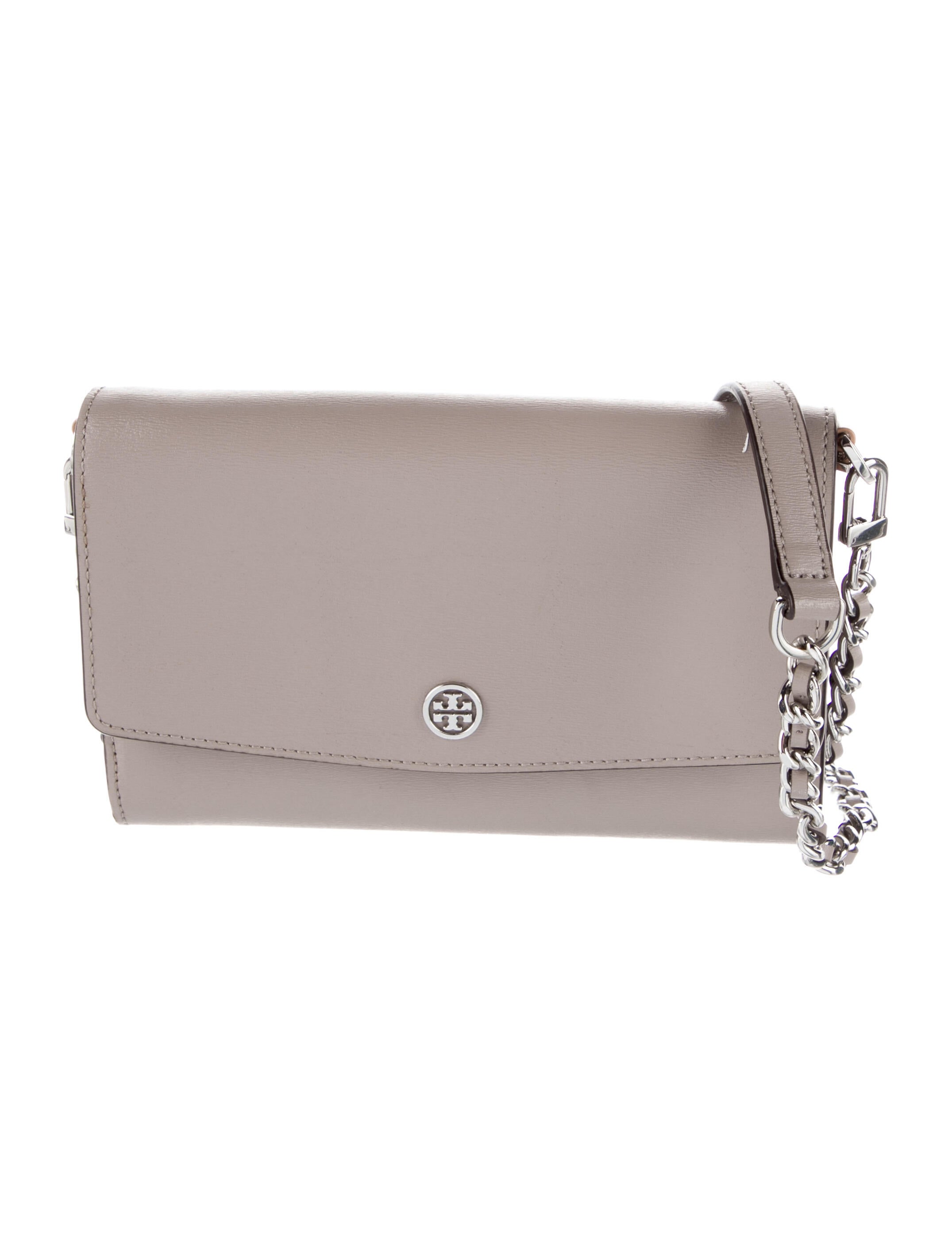 Tory Burch Chain-Link Leather Crossbody Bag - Neutrals Crossbody Bags ...