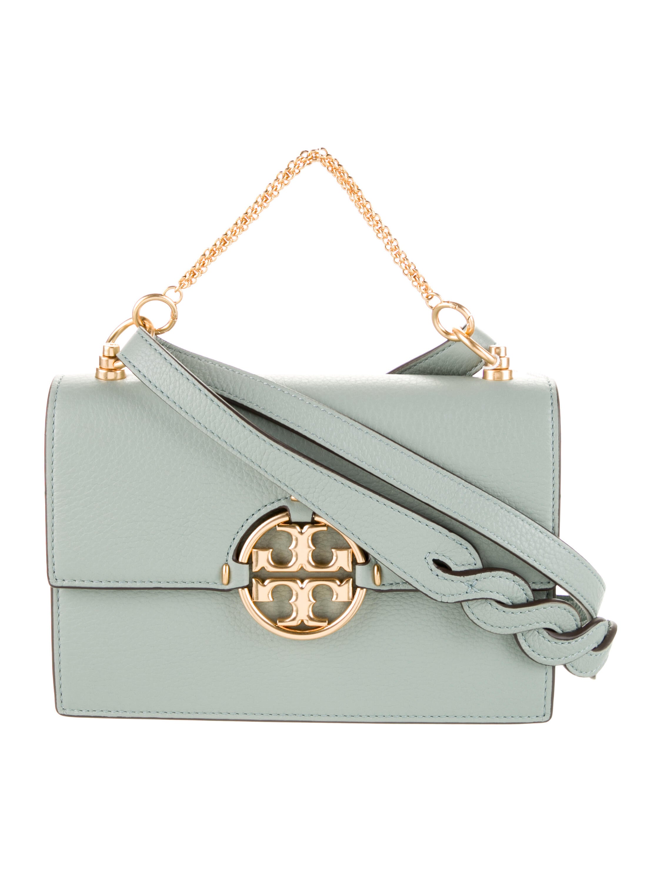 Tory Burch Miller Small Flap Shoulder Bag w/ Tags - Blue Shoulder Bags ...