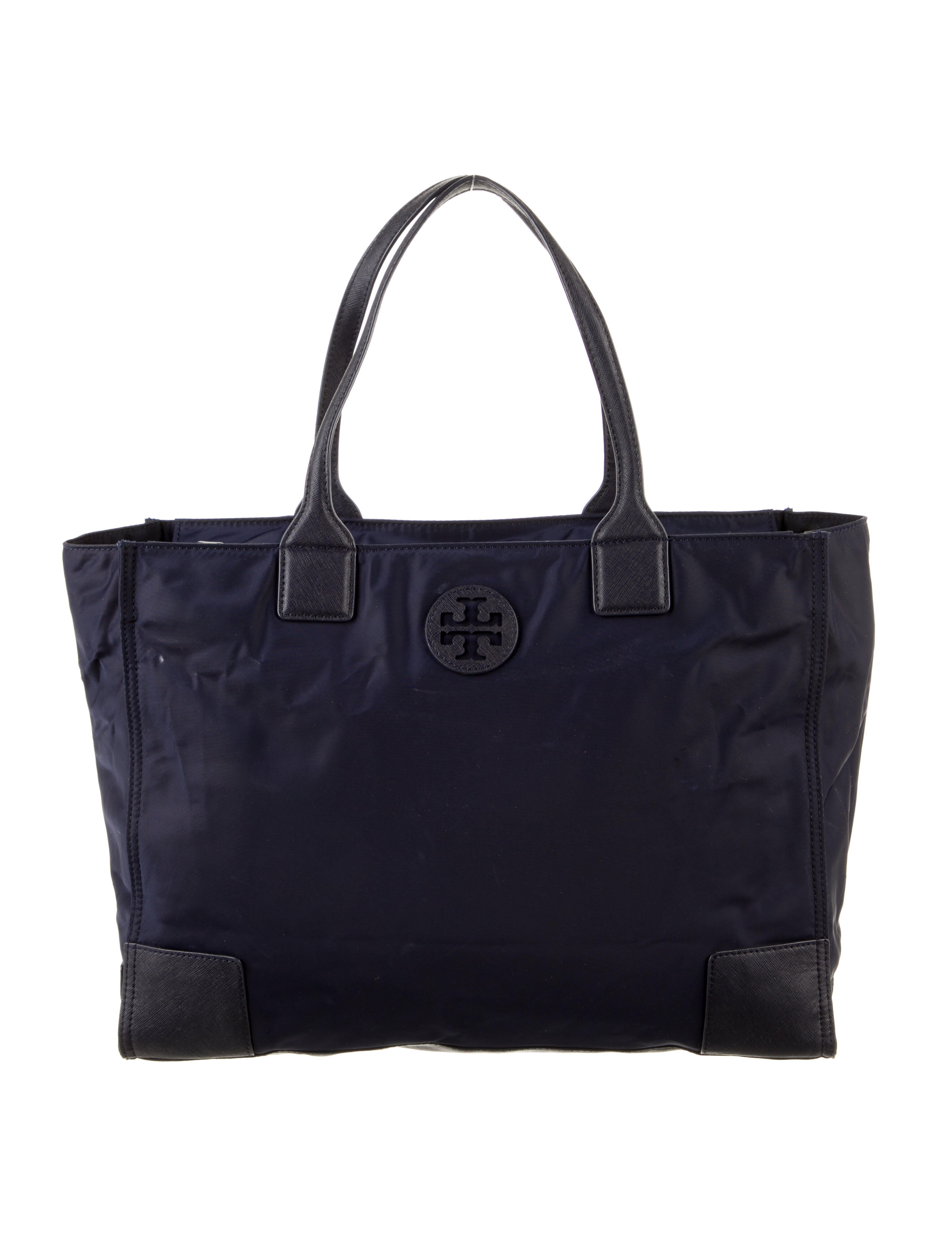 Tory Burch Patent-Trimmed Nylon Tote - Black Totes, Handbags ...