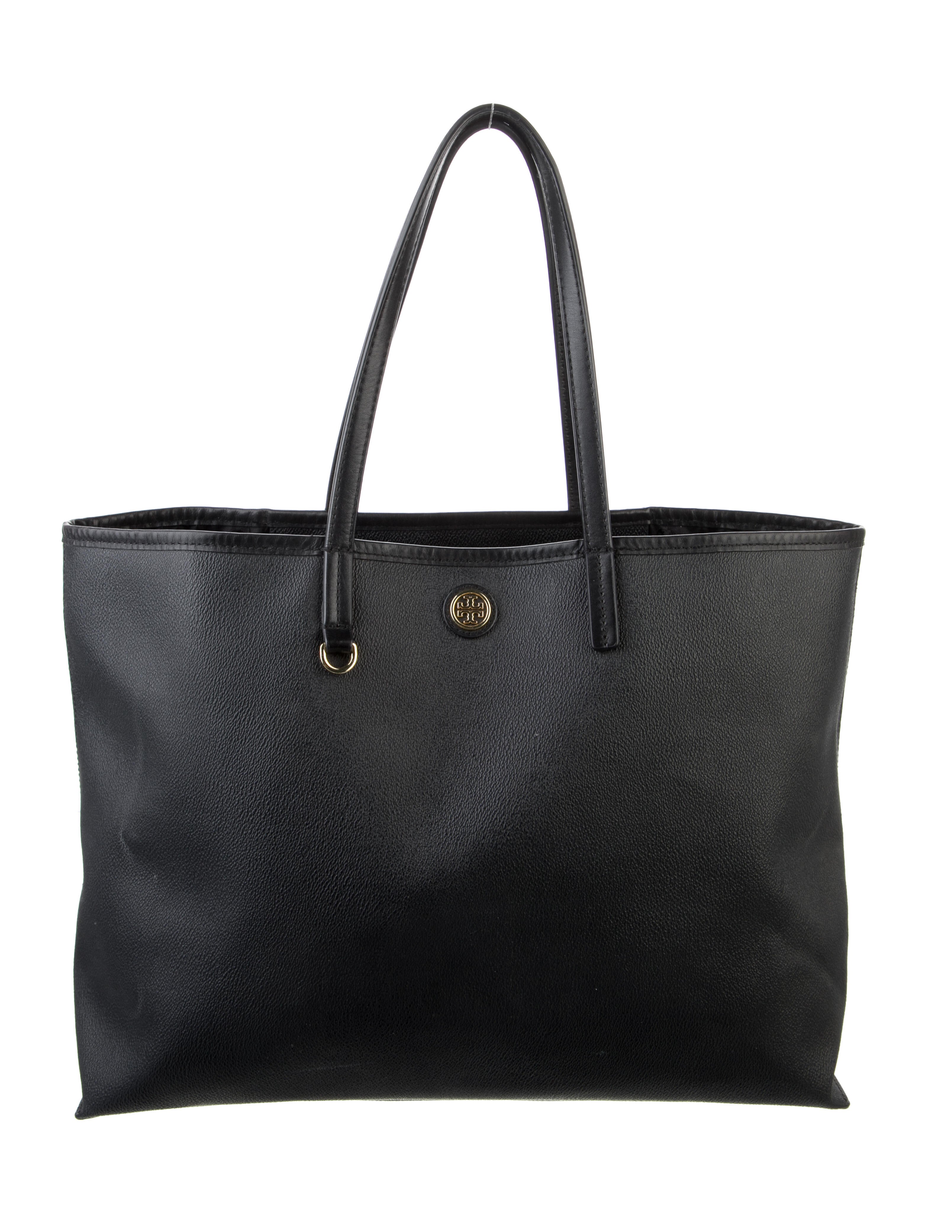 Tory Burch Saffiano Leather Tote Bag - Black Totes, Handbags ...