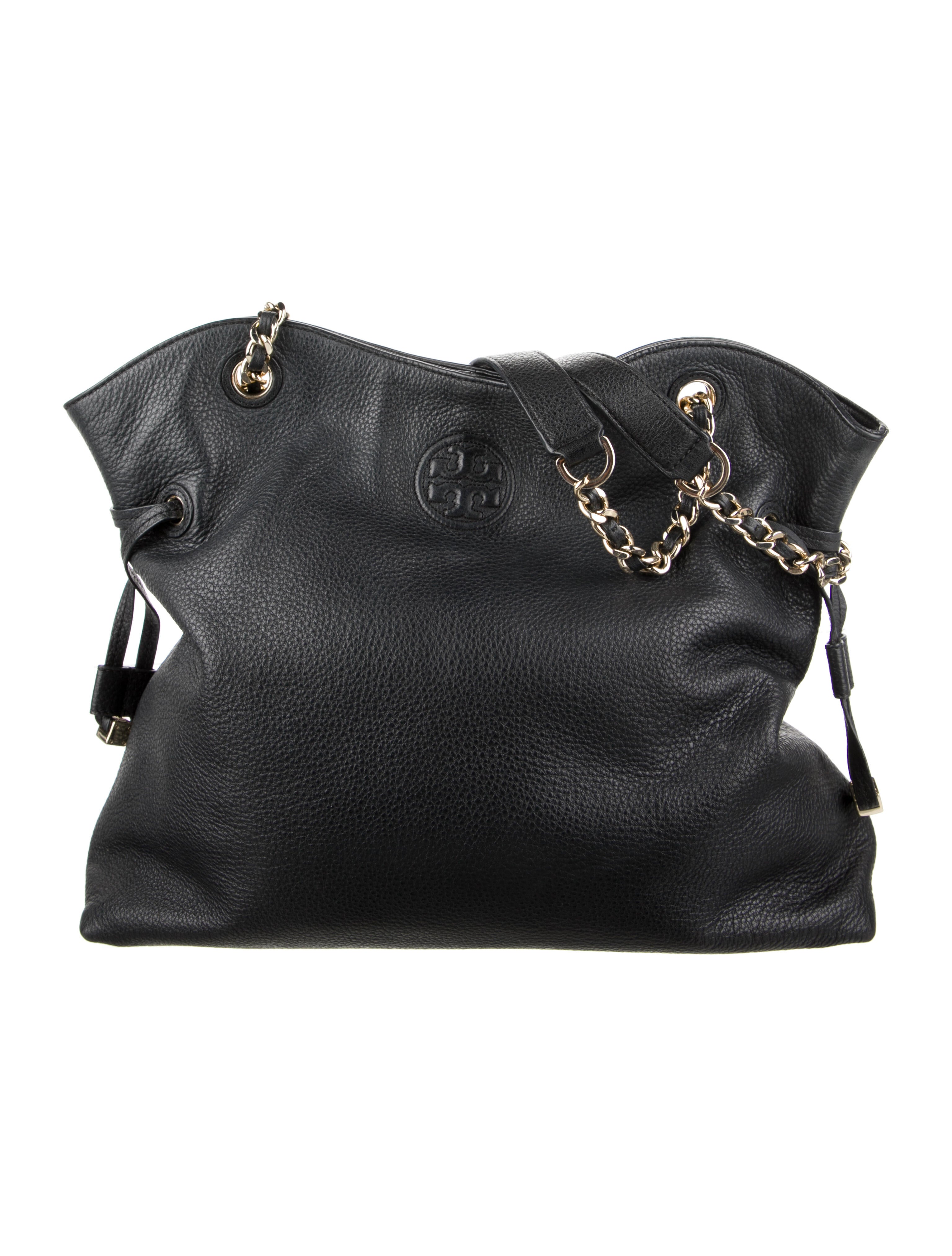 Tory Burch Large Leather Tote Bag - Black Totes, Handbags - WTO534008 ...