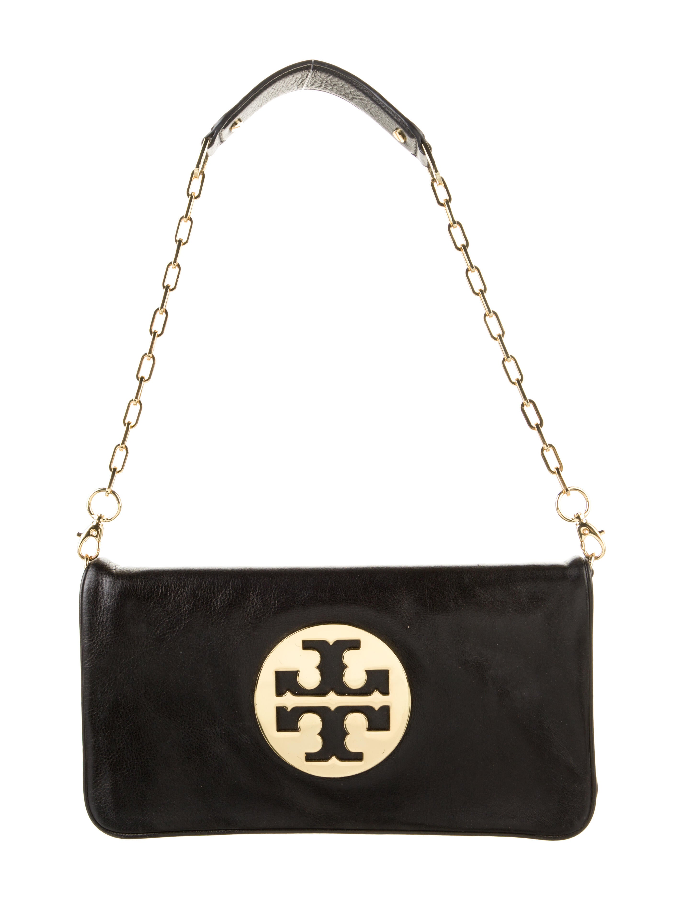 Tory Burch Leather Shoulder Bag - Black Shoulder Bags, Handbags ...