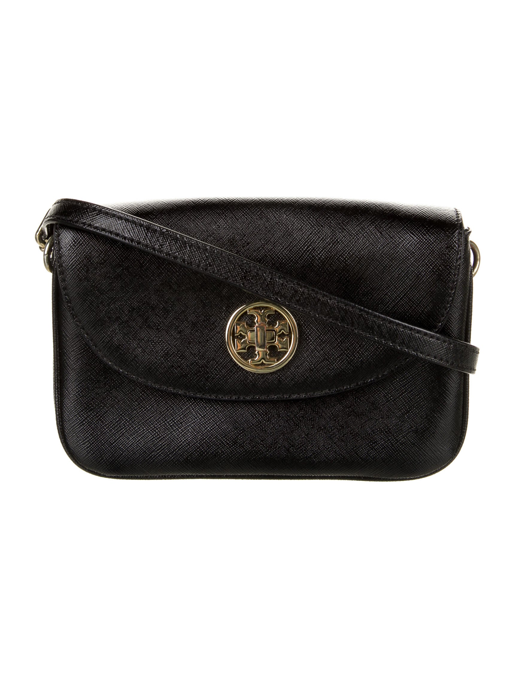 Tory Burch Leather Shoulder Bag - Black Shoulder Bags, Handbags ...