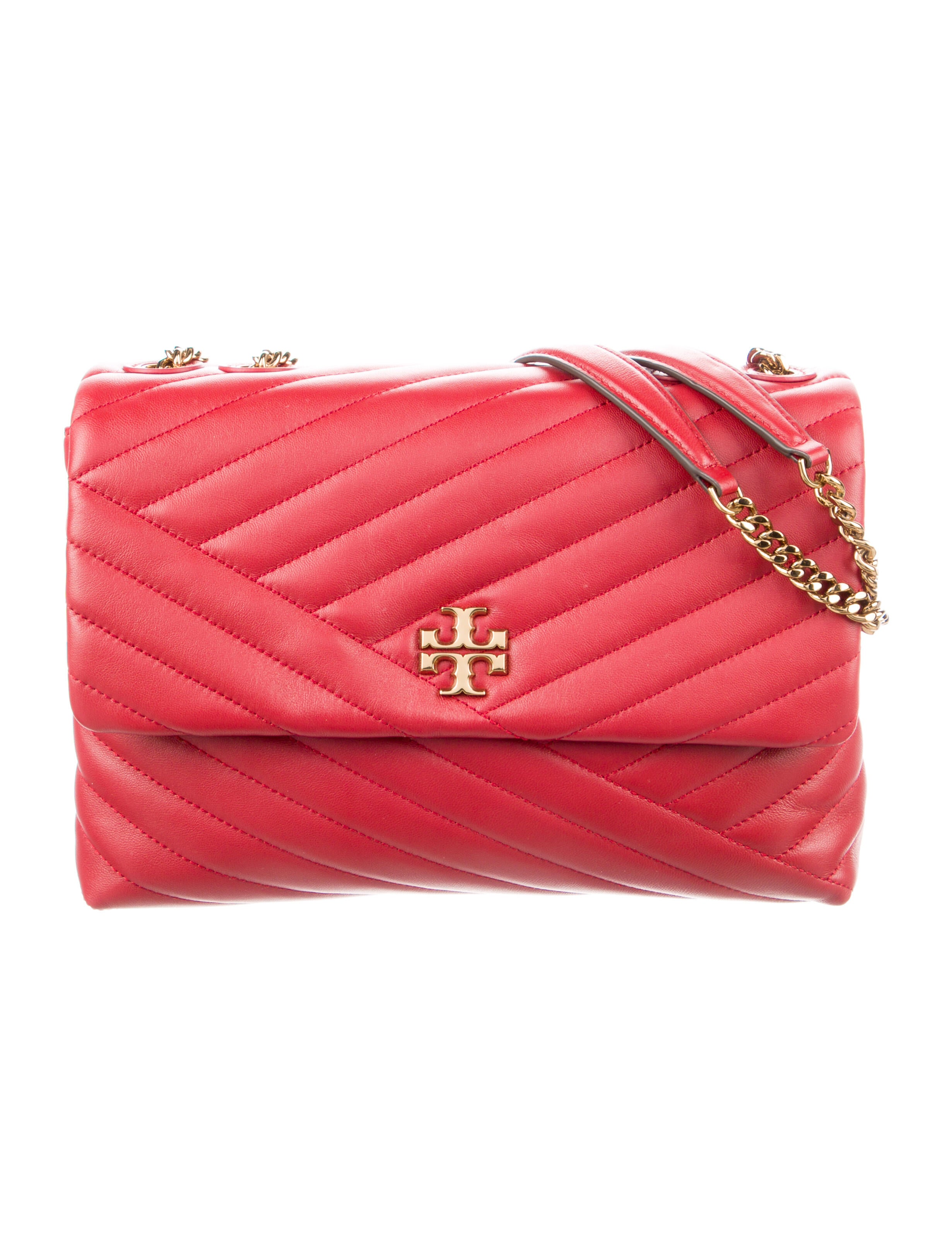Tory Burch Leather Shoulder Bag - Red Shoulder Bags, Handbags ...