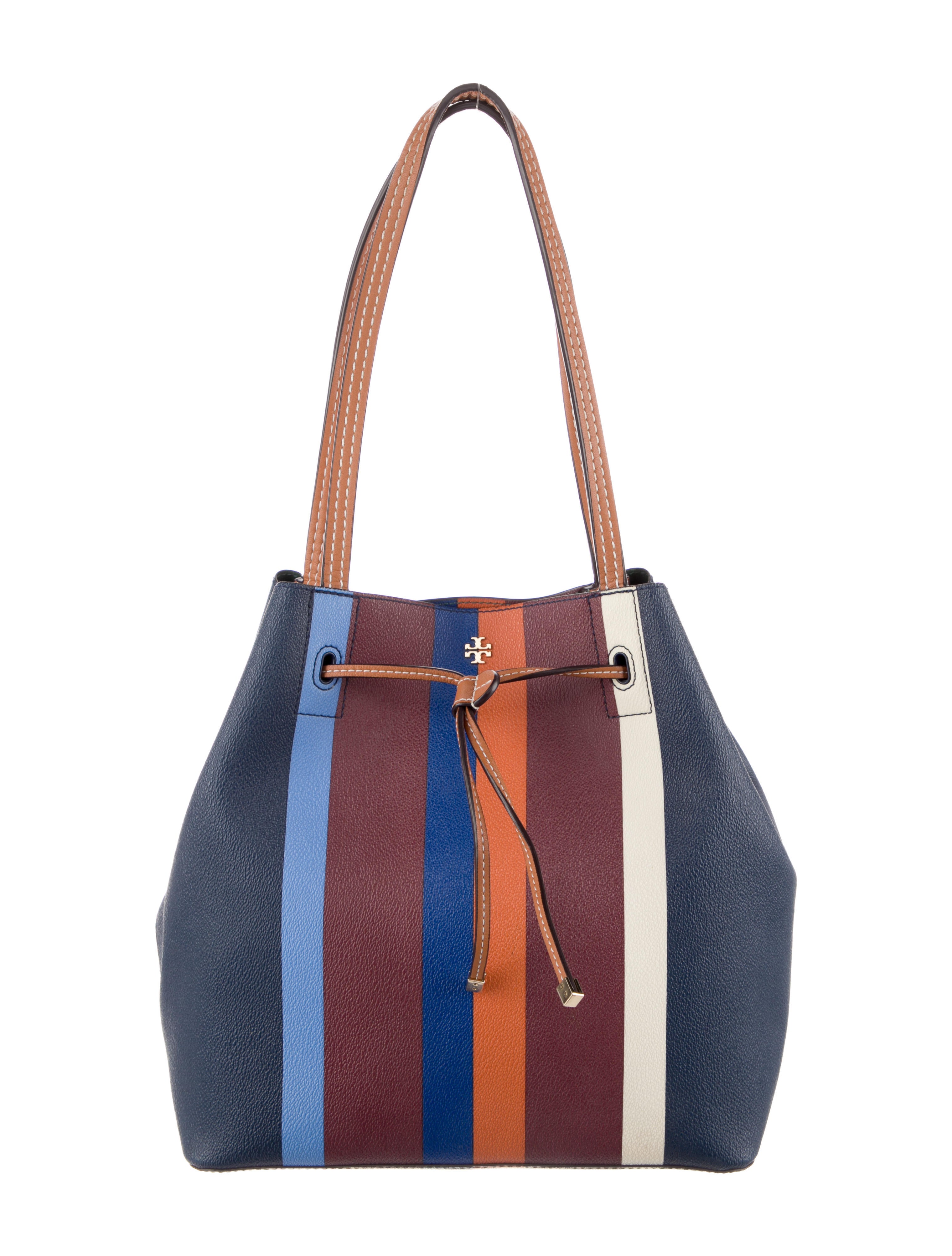 Tory Burch Coated Canvas Tote - Blue Totes, Handbags - WTO536774 | The ...