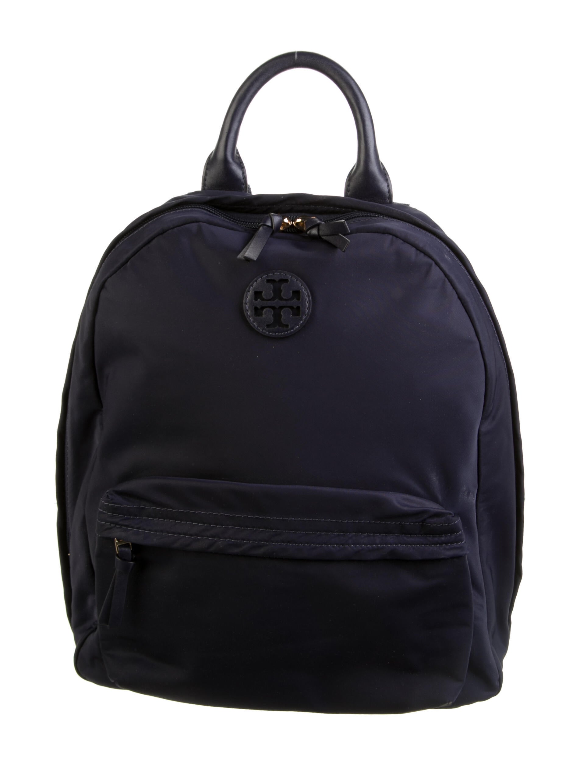 Tory Burch Nylon Leather-Trimmed Backpack - Blue Backpacks, Handbags ...