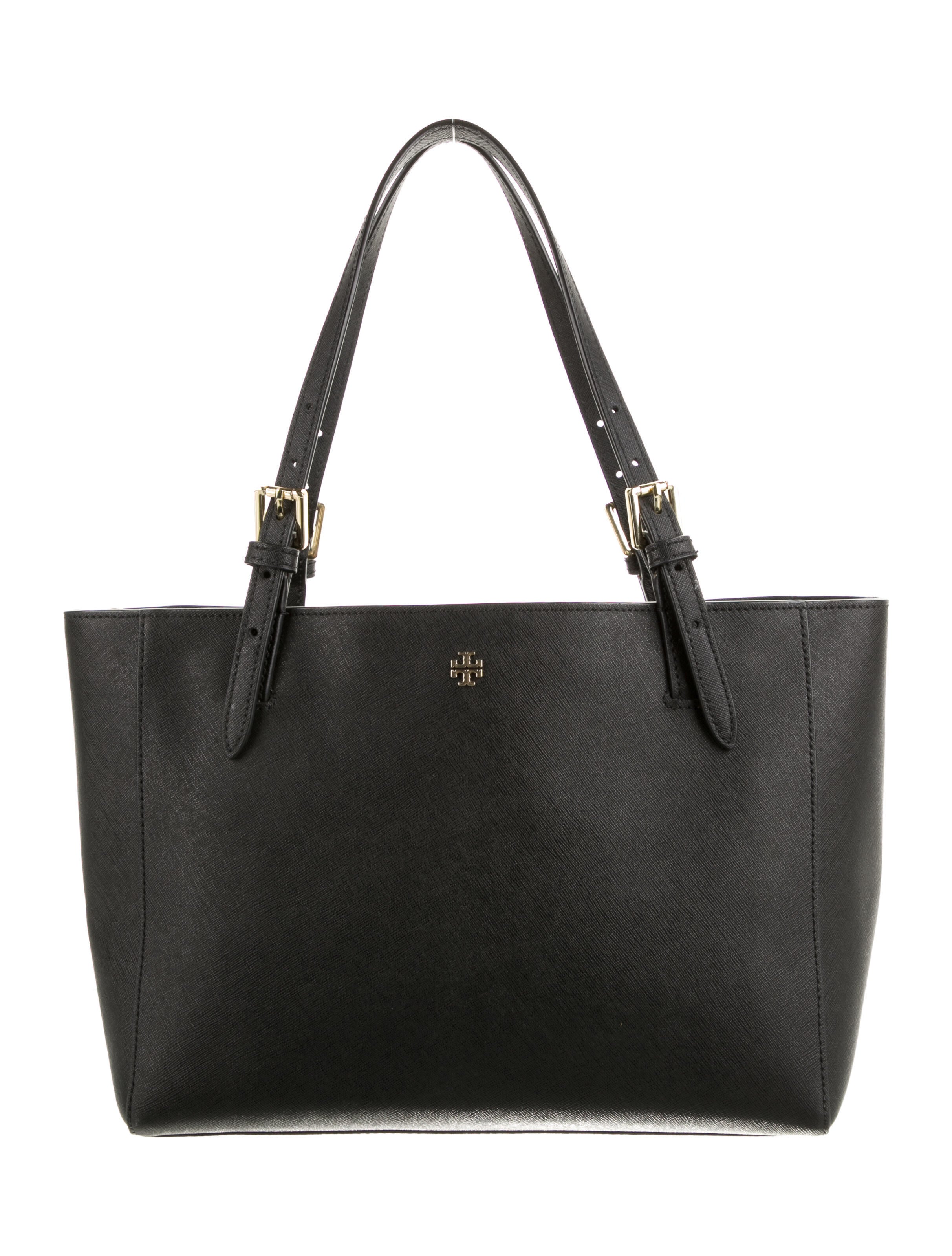 Tory Burch Leather Tote Bag - Black Totes, Handbags - WTO542164 | The ...
