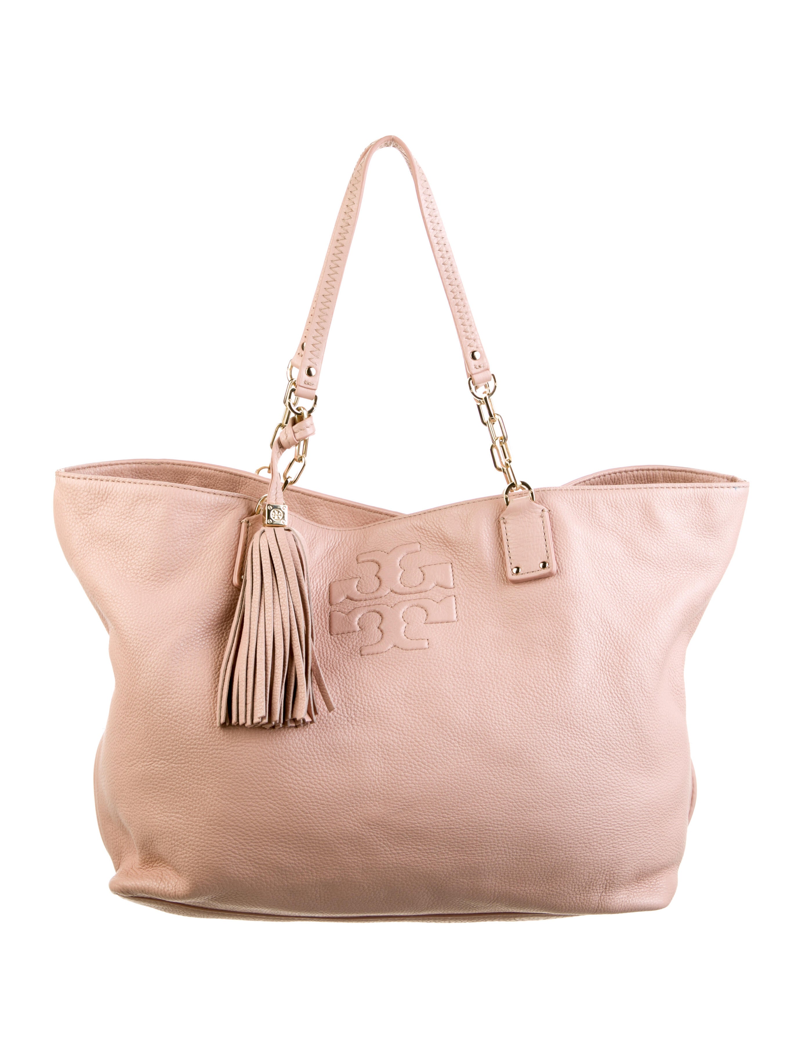 Tory Burch Saffiano Leather Tote Bag - Pink Totes, Handbags - WTO477745 ...